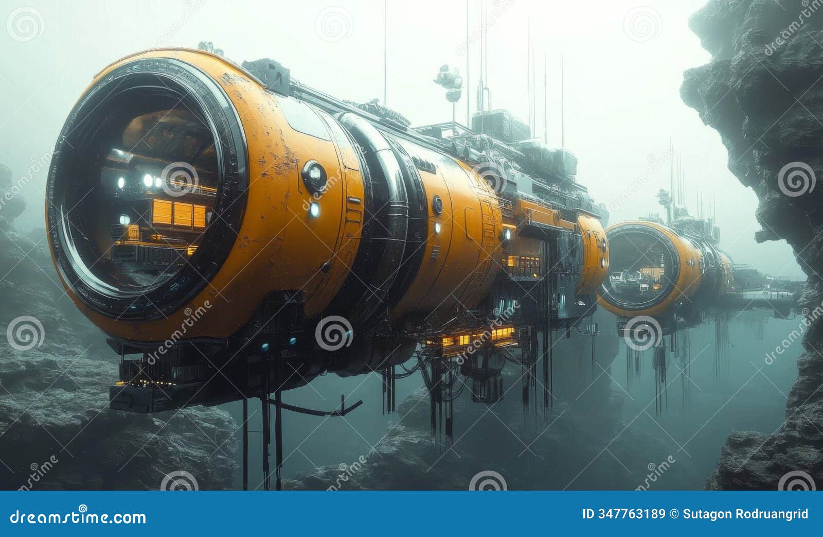 Underwater Research Station Exploring Deep-sea Ecosystems with Advanced ...