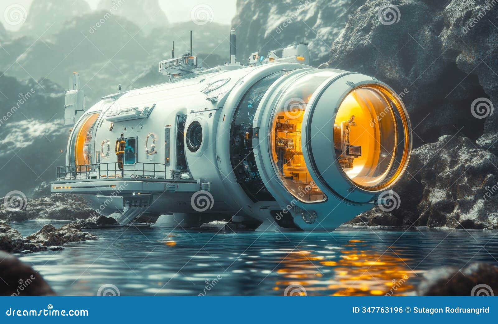 Underwater Research Station Exploring Deep-sea Ecosystems with Advanced ...