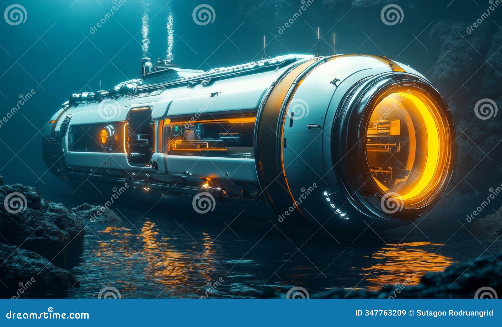 Underwater Research Station Exploring Deep-sea Ecosystems with Advanced ...