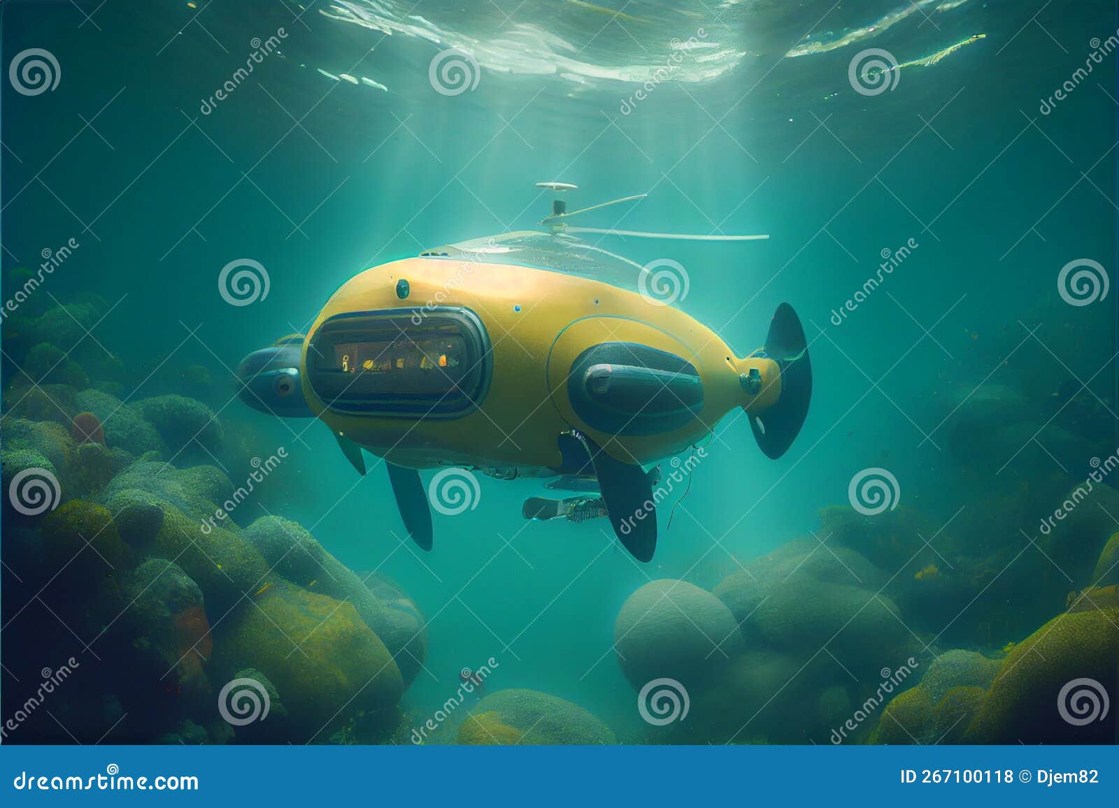 Underwater Robot Drone Created With Generative Ai Stock Photography ...