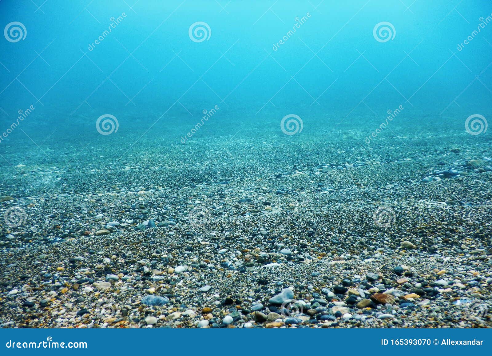 Underwater Rocks and Pebbles on the Seabed Stock Photo - Image of ...