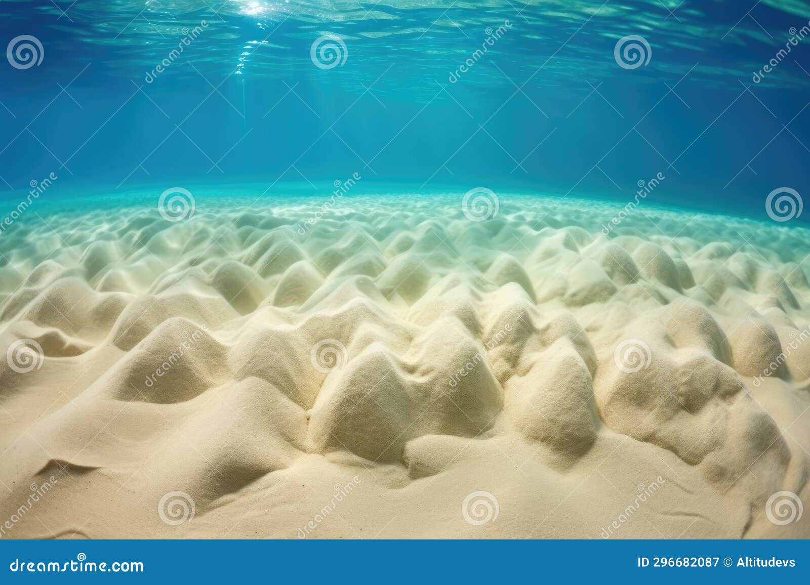 Underwater Sand Dunes on the Ocean Bottom Stock Image - Image of ...