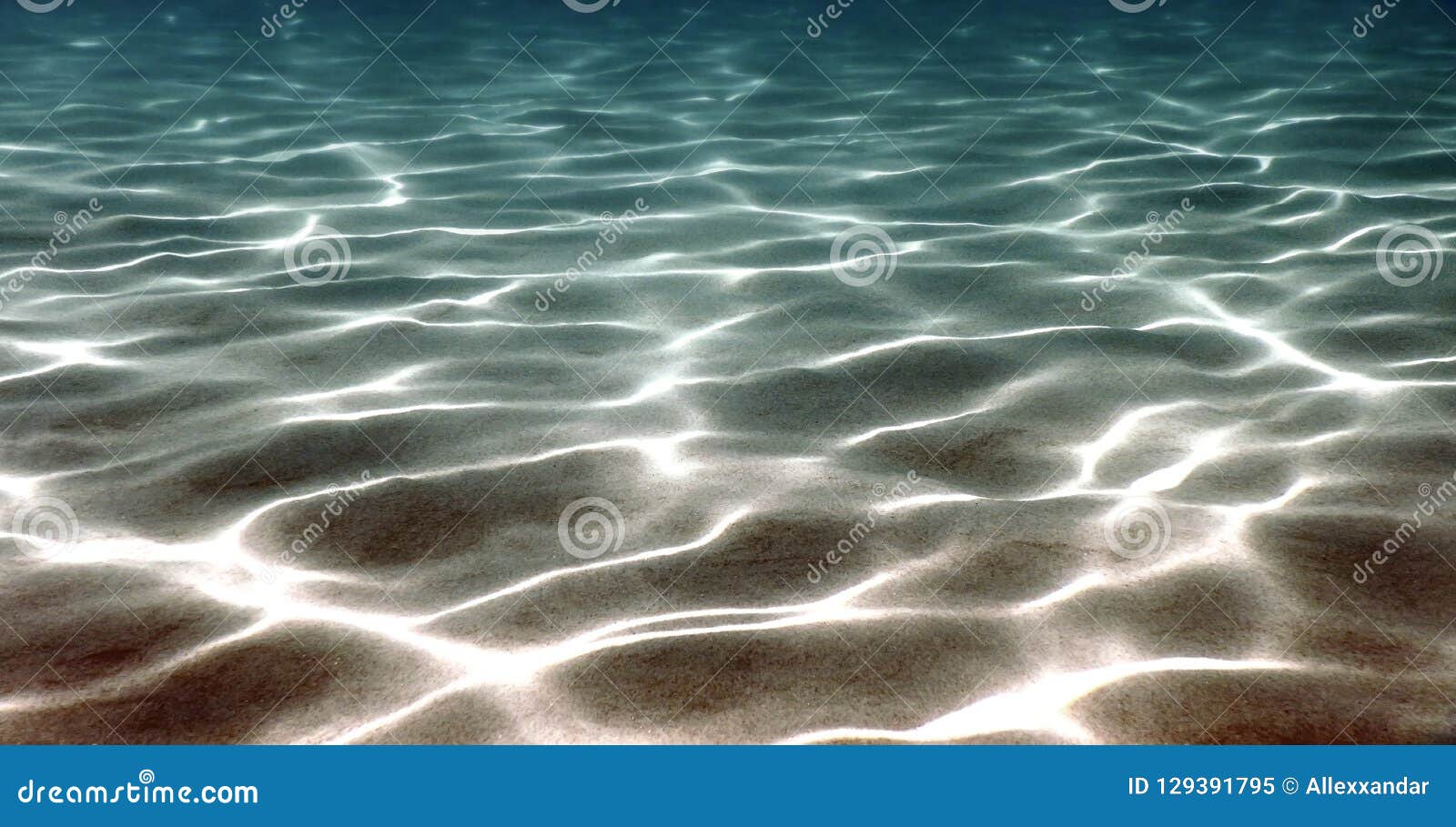 Underwater Sandy Bottom, Wide Underwater Panorama Background Stock ...