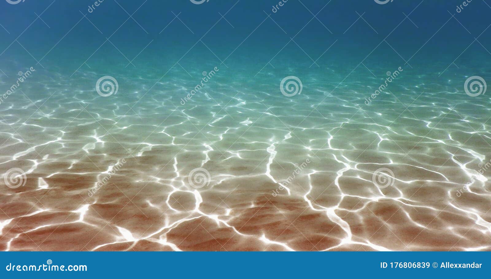 Underwater Sandy Bottom, Wide Underwater Panorama Background Stock ...