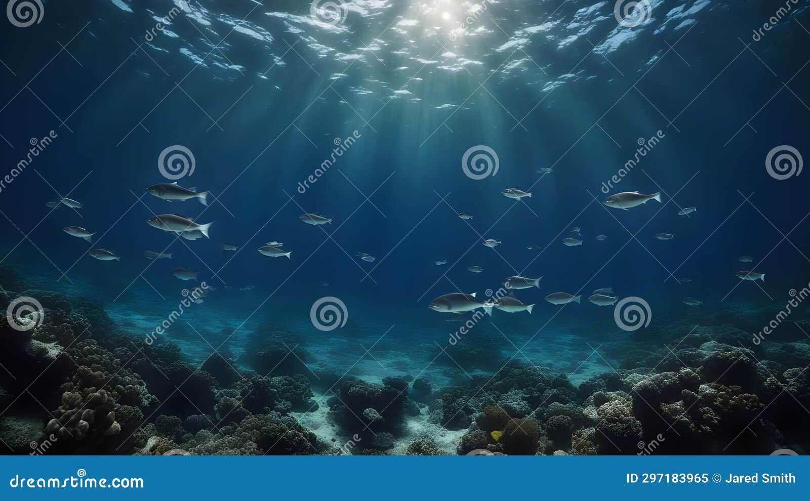 Underwater Scene with Reef a Mesmerizing Scene of a Circular Formation ...