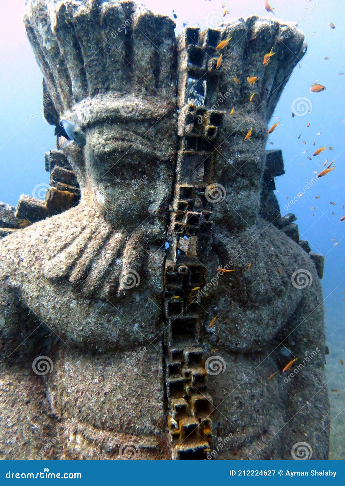 Underwater Sculpture Made of Junk Stock Image - Image of terrain ...