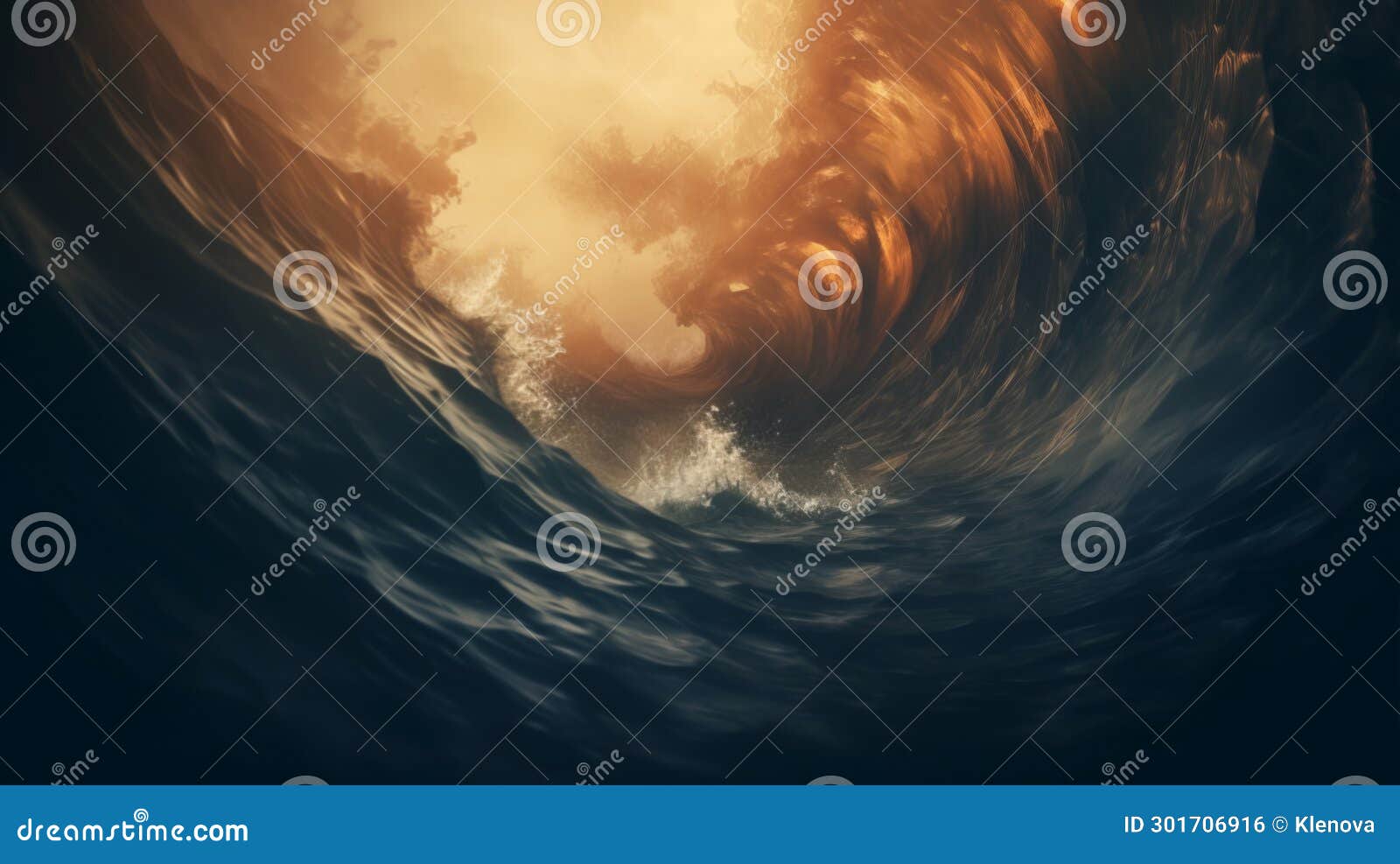 Underwater Sea - Deep Abyss with Sun Light Stock Photo - Image of ocean ...