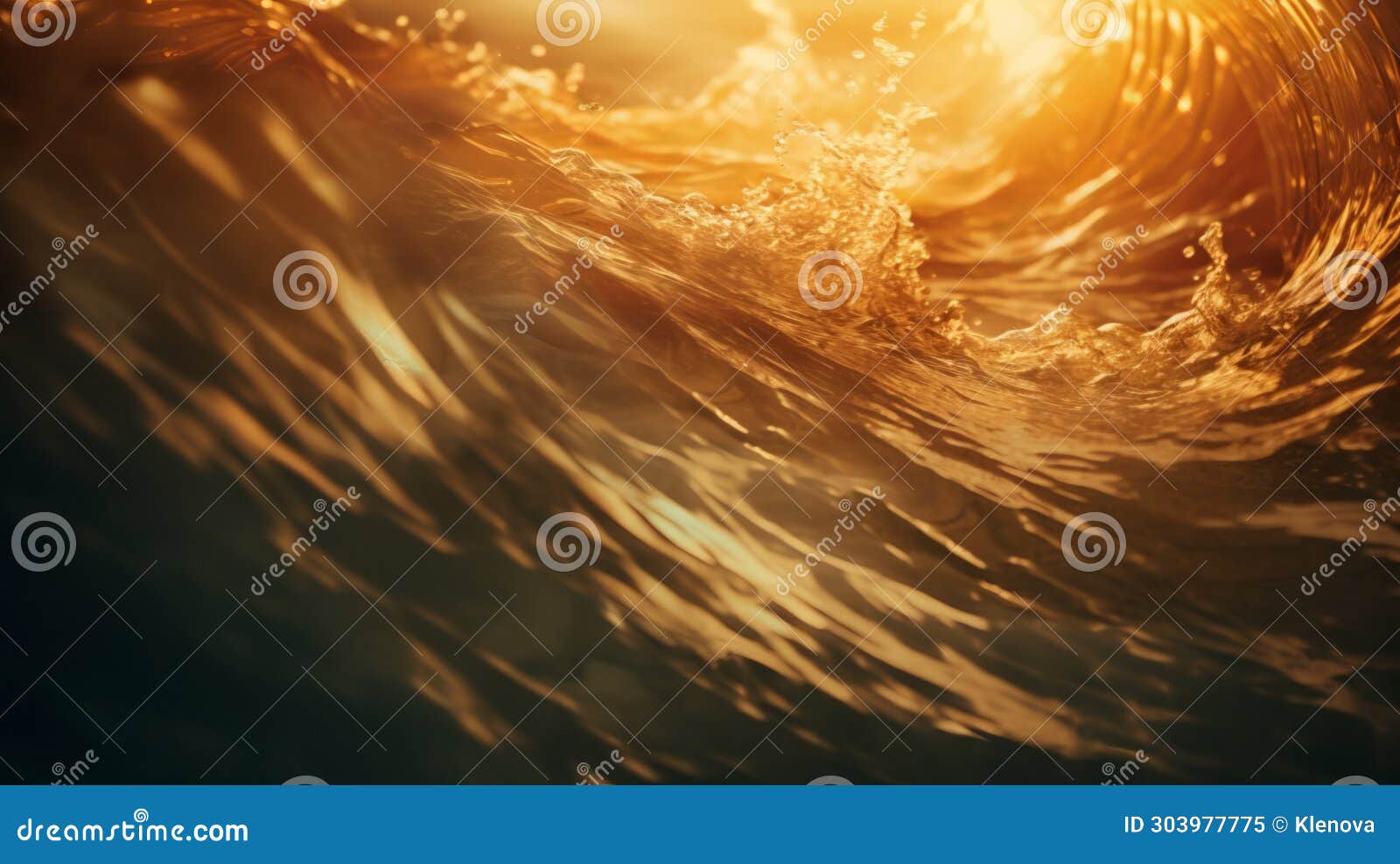 Underwater Sea - Deep Abyss with Sun Light Stock Illustration ...