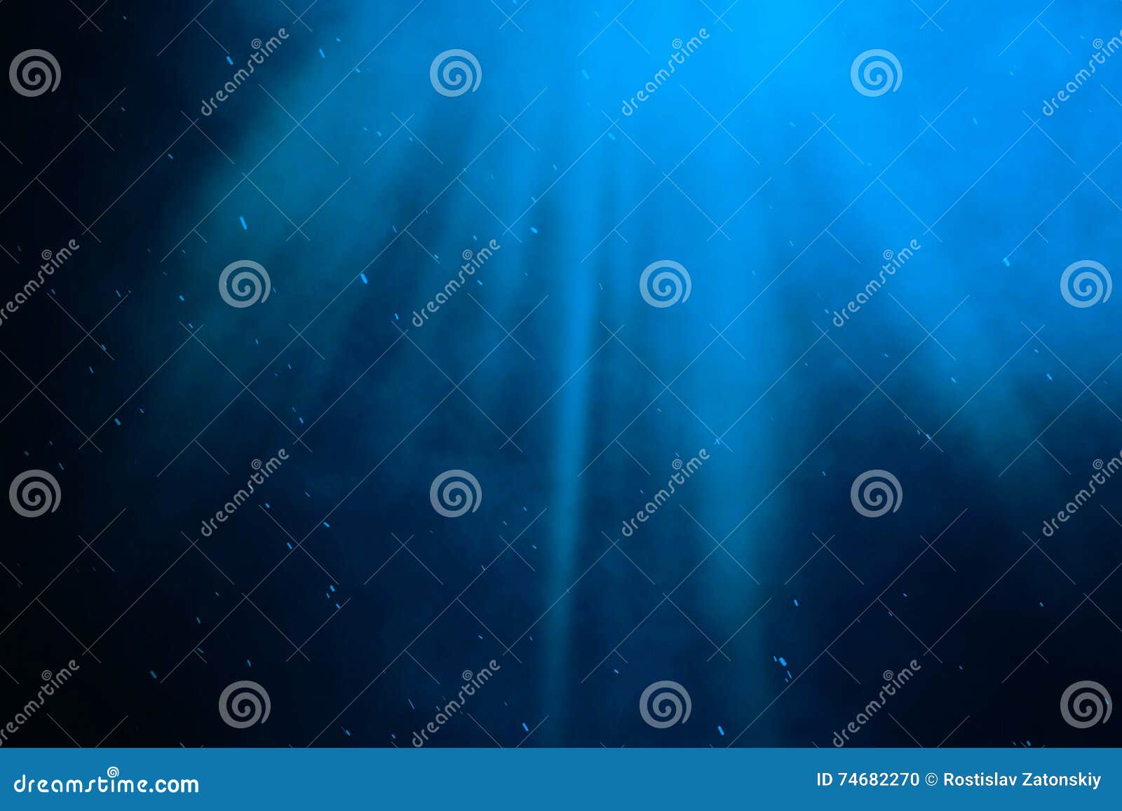 Underwater Sea, Ocean with Light Rays. 3d Illustration Stock Photo ...