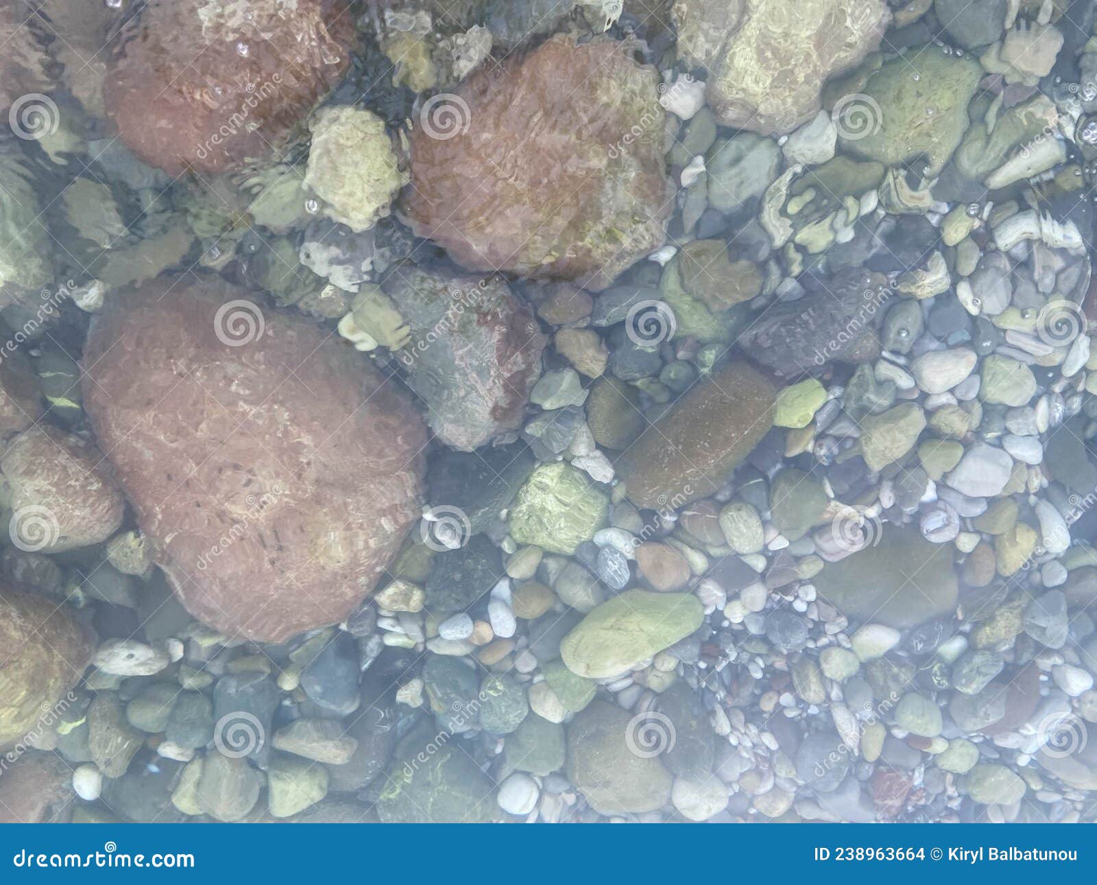 Underwater Sea Stones. Sea Water and Pebbles Stock Photo - Image of ...