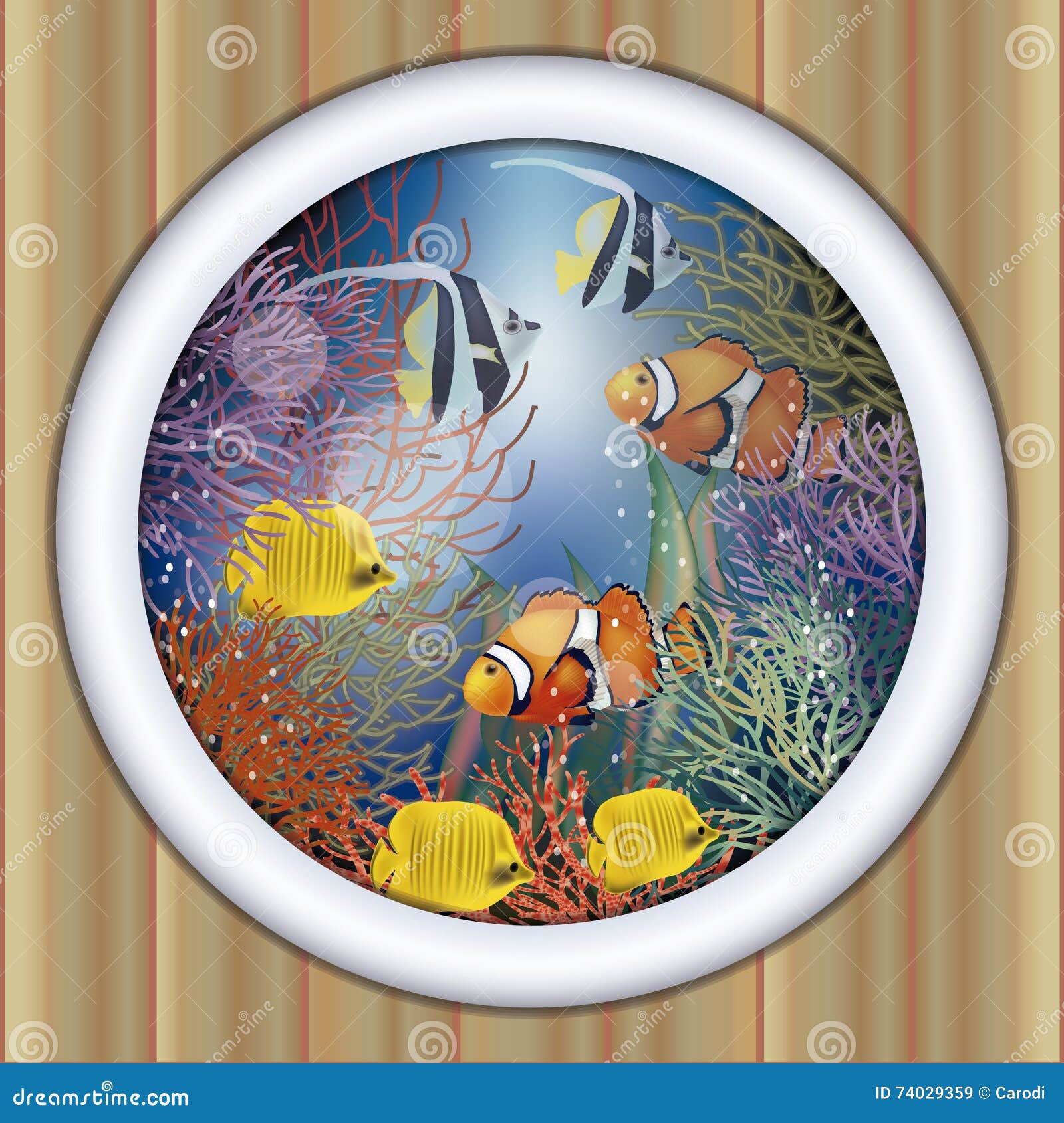 Underwater Ship With Corals And Fish: A Hyperrealistic Mural In Ps1 ...