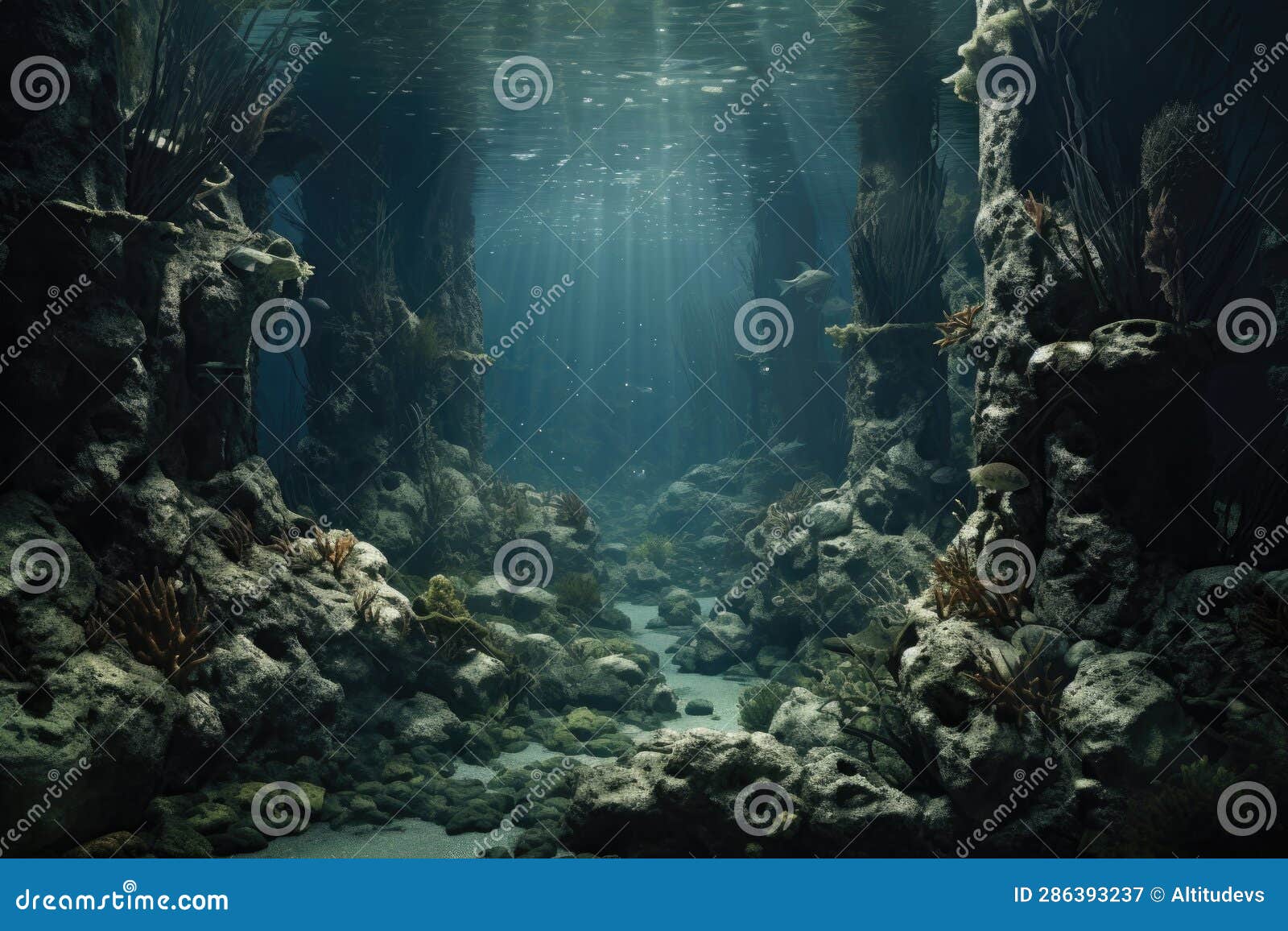 An Abyssal Ocean Trench Unveiled Royalty-Free Stock Image ...