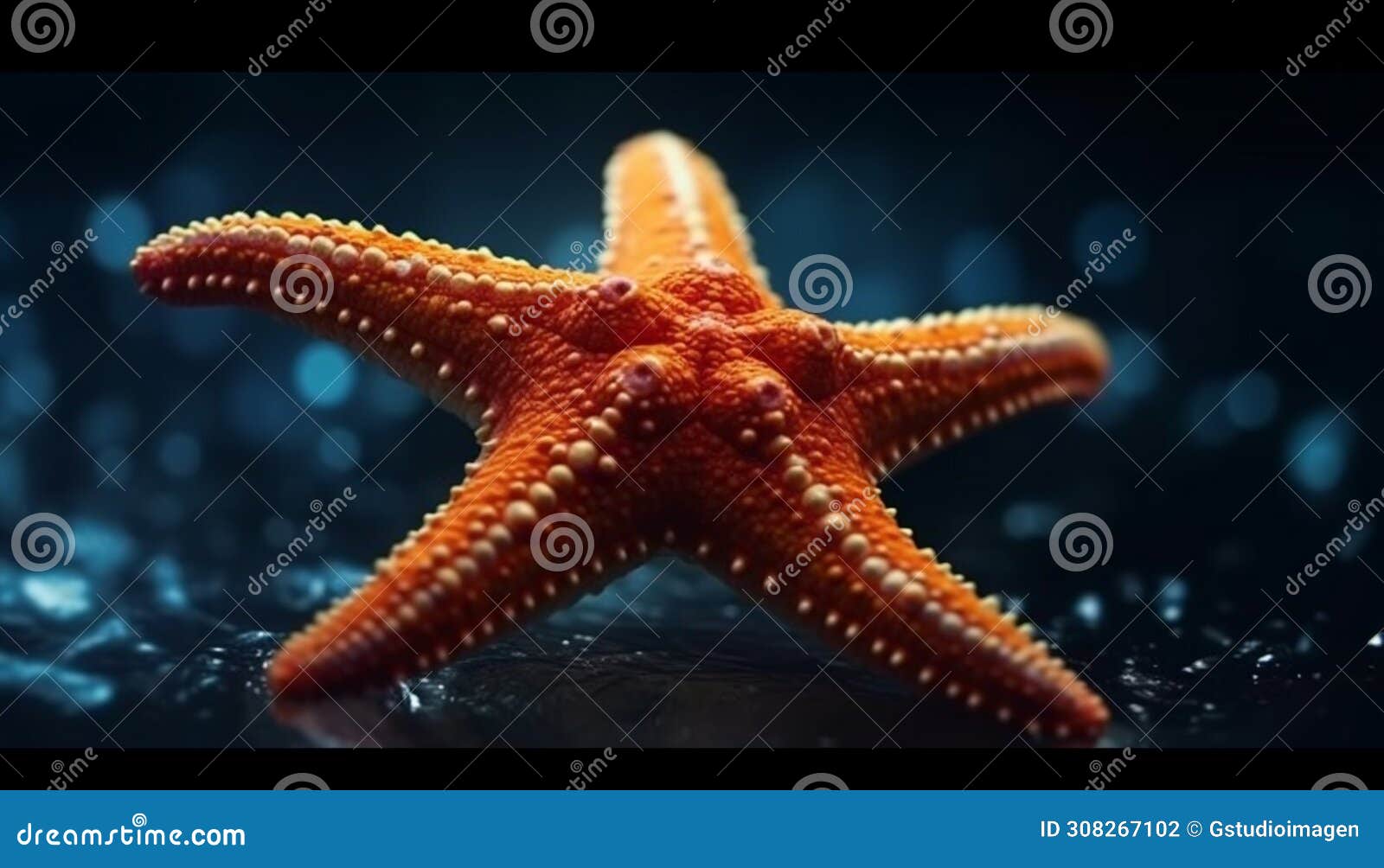 Underwater Starfish, Close Up of Star Shape Generated by AI Stock ...