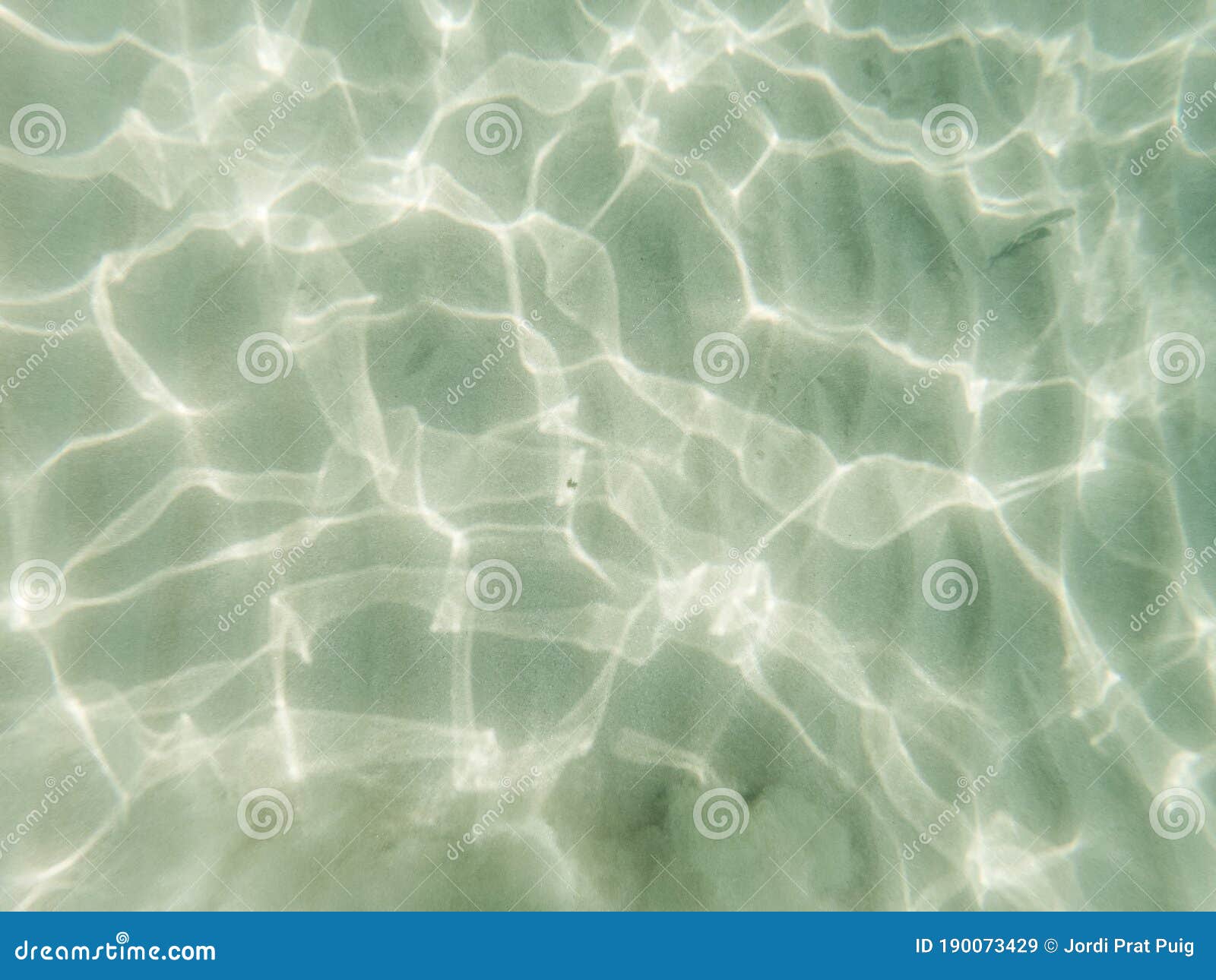 Underwater Still of the Water Waves Reflection on White Sand Stock ...