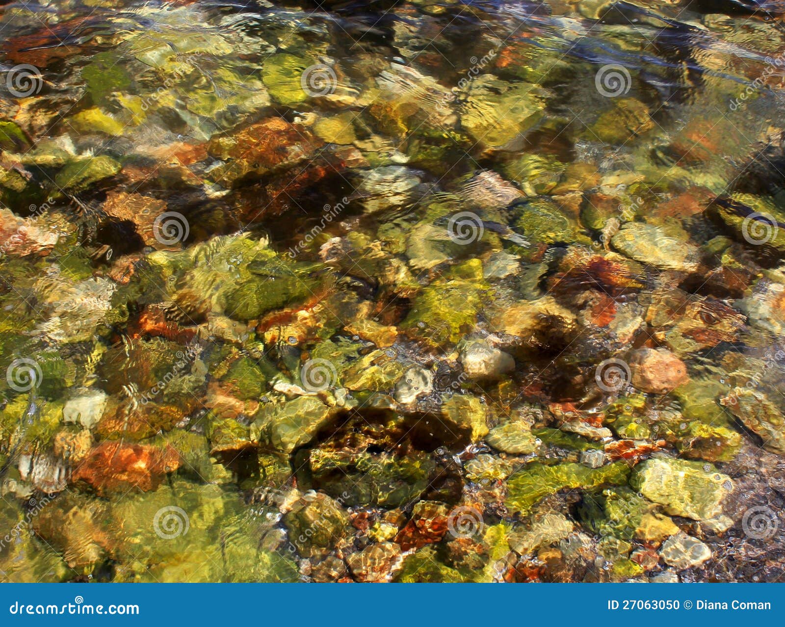 Underwater stones stock photo. Image of clear, creek - 27063050
