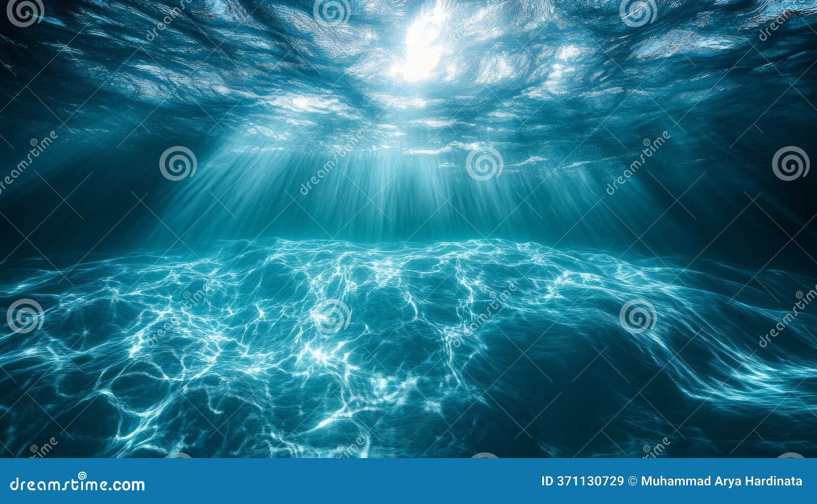 Underwater Sunlight Shining Through Pillars Royalty-Free Stock ...
