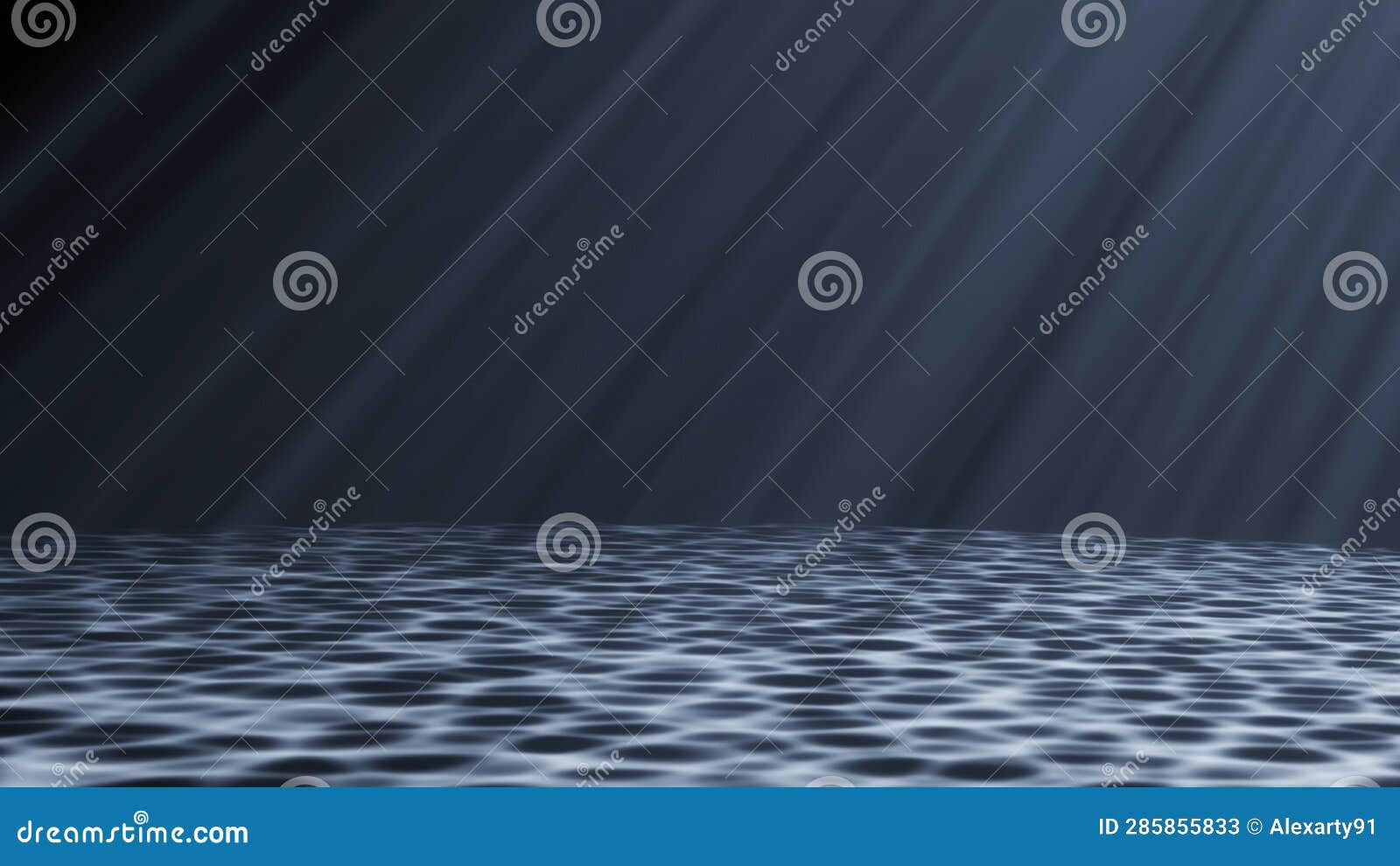 Underwater Surface with Penetrating Light Rays with Caustic Effect ...