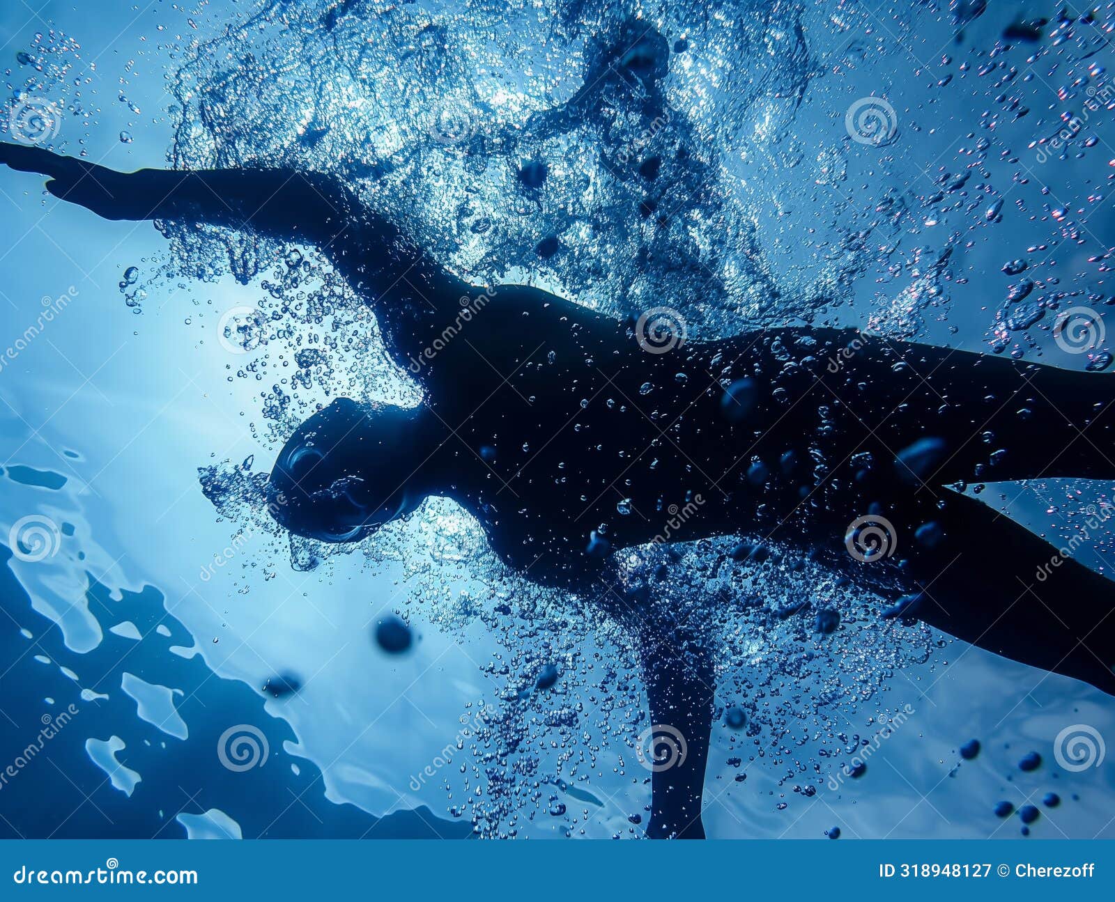 Underwater Swimmer Stock Photography | CartoonDealer.com #15073694