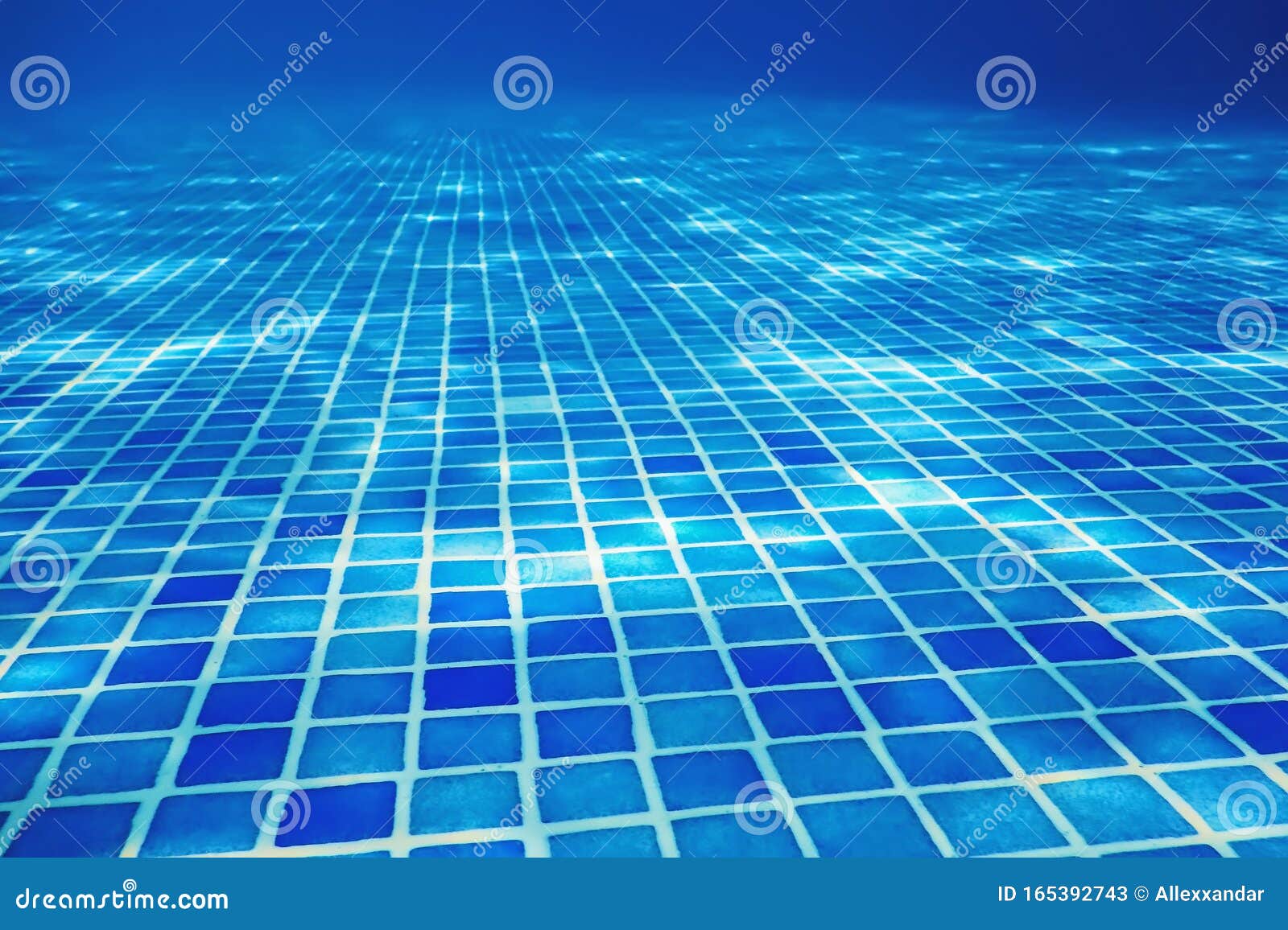 Underwater Swimming Pool Blue Tile, Water Ripples of Swimming Pool ...