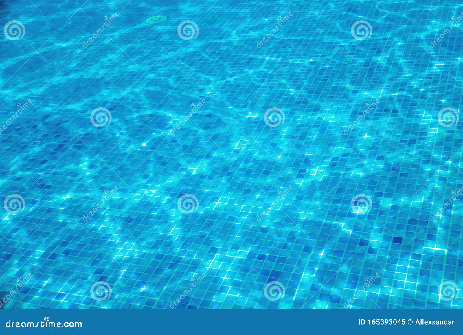 Underwater Swimming Pool Blue Tile, Water Ripples of Swimming Pool ...