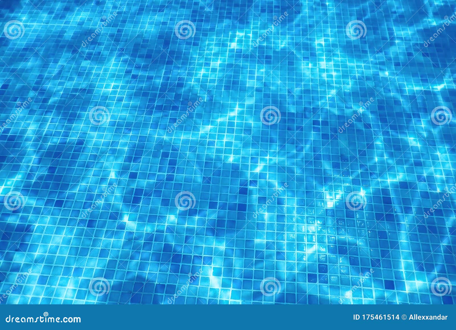 Underwater Swimming Pool Blue Tile, Water Ripples of Swimming Pool ...