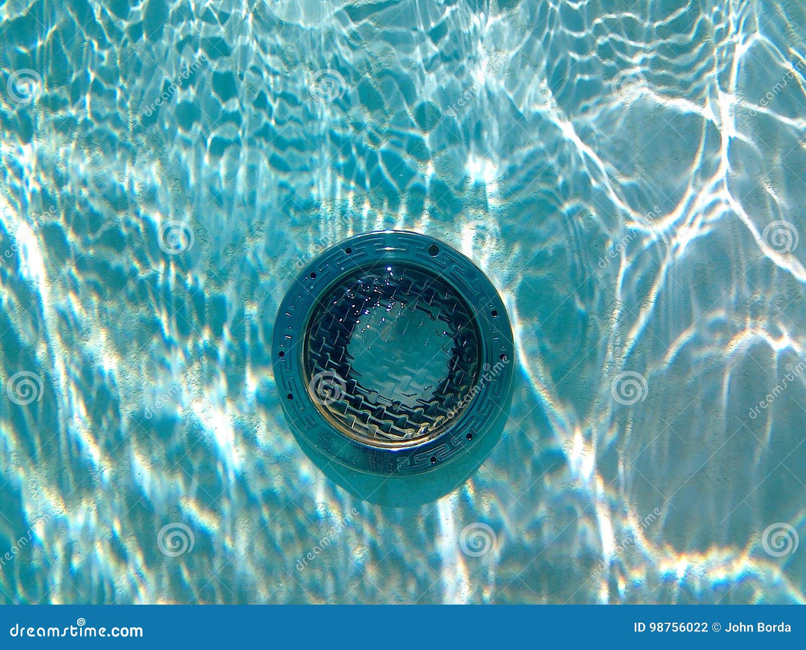 Underwater Swimming Pool Light with Sun Reflections Stock Photo - Image ...
