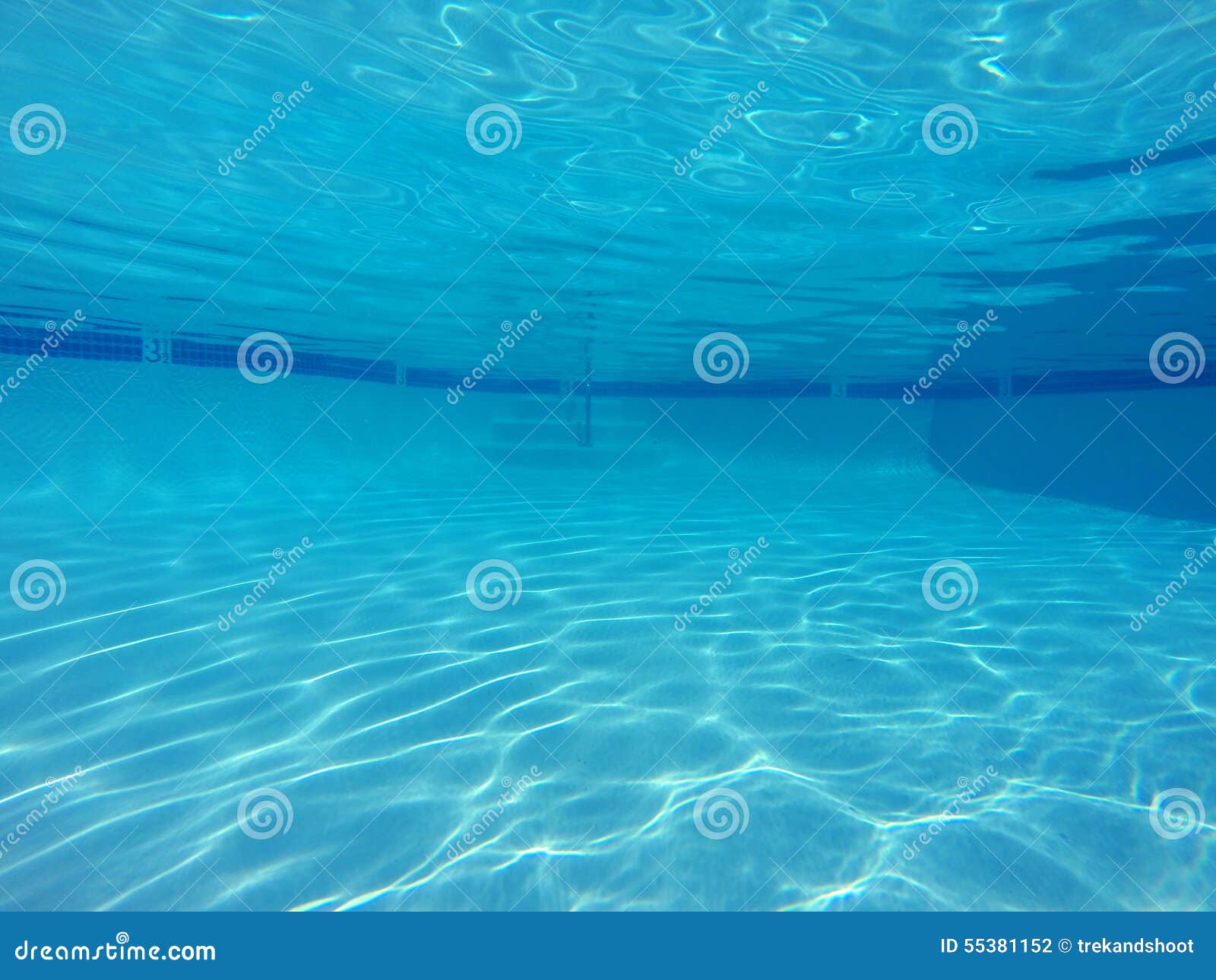 Underwater Swimming Pool stock photo. Image of sunlight - 55381152