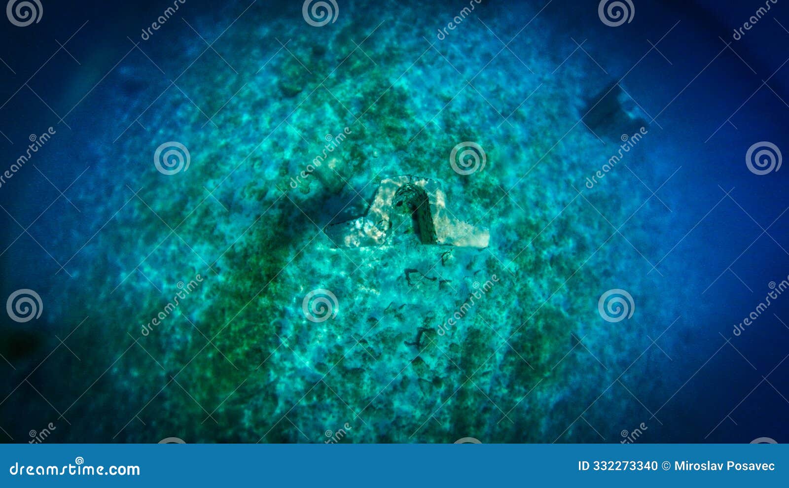 Underwater Top Down View of Submerged Stone Blocks, Lying on the Sea ...