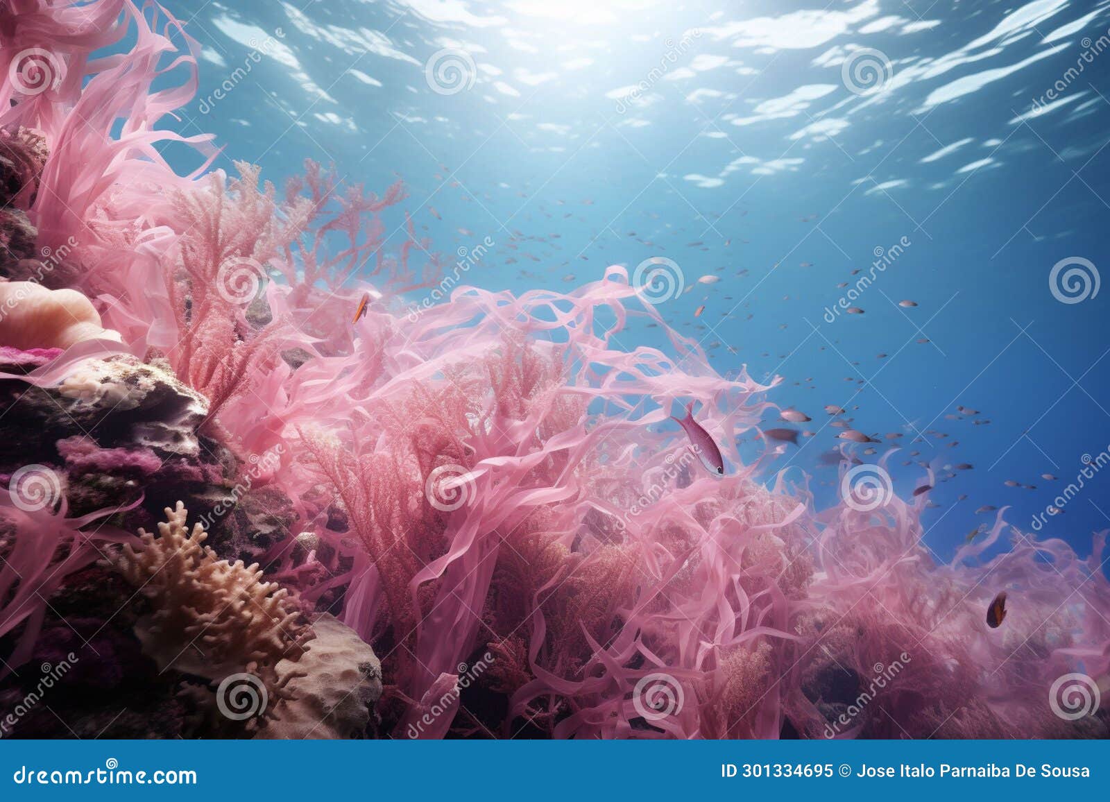 Underwater Unity Coral Reefs and Marine Life Stock Illustration ...