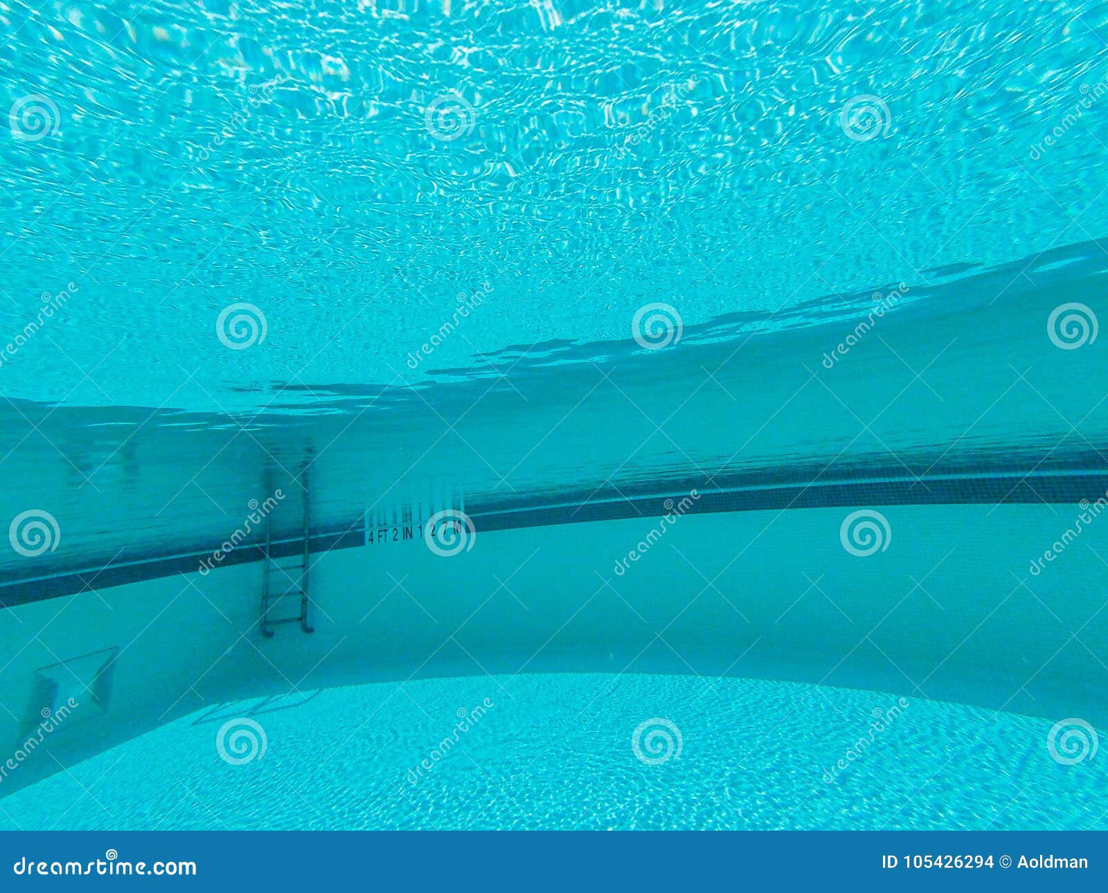 Underwater View from the Pool Stock Photo - Image of turquoise, deep ...