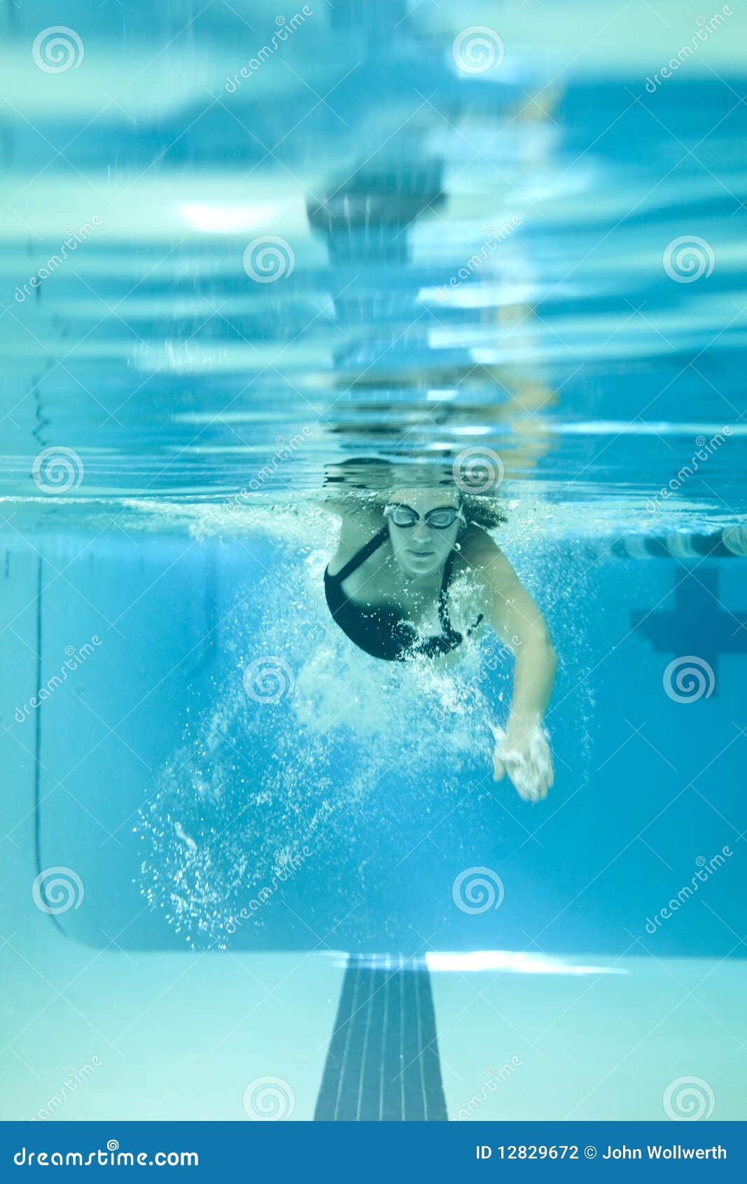 Underwater woman stock photo. Image of breath, swimmer - 12829672