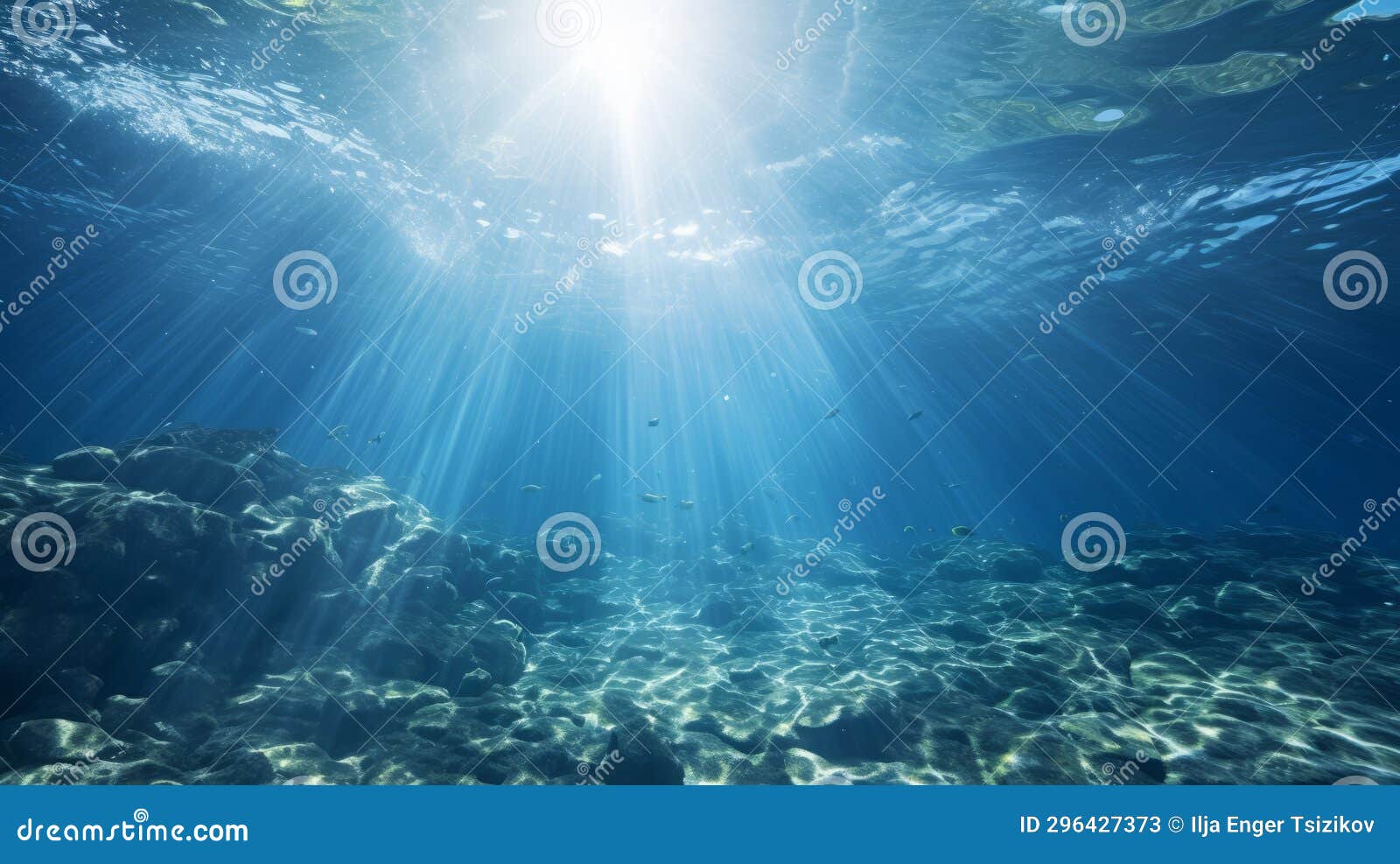 Underwater Wonderland Captivating Bubbles And Ethereal Light Rays Of ...