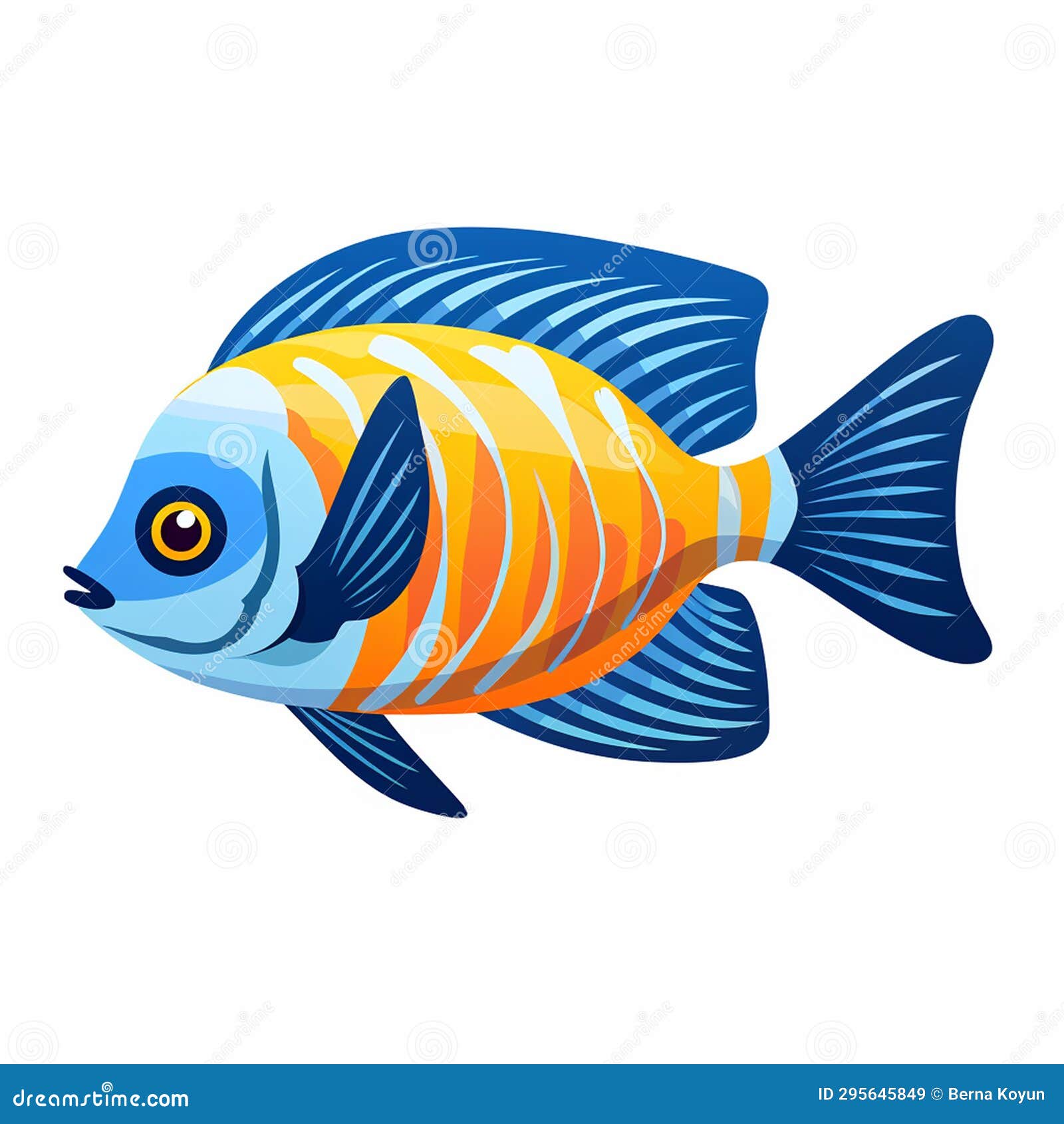 Underwater Wonders Exotic Fish Drawing Stock Illustration ...