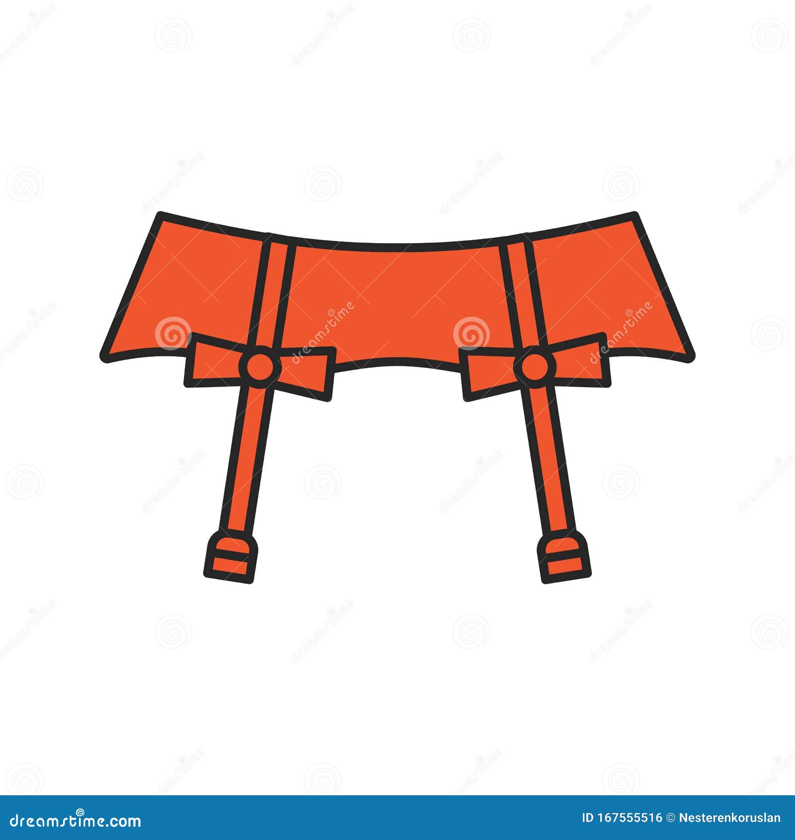 Underwear Garters Color Icon Stock Vector - Illustration of girl ...