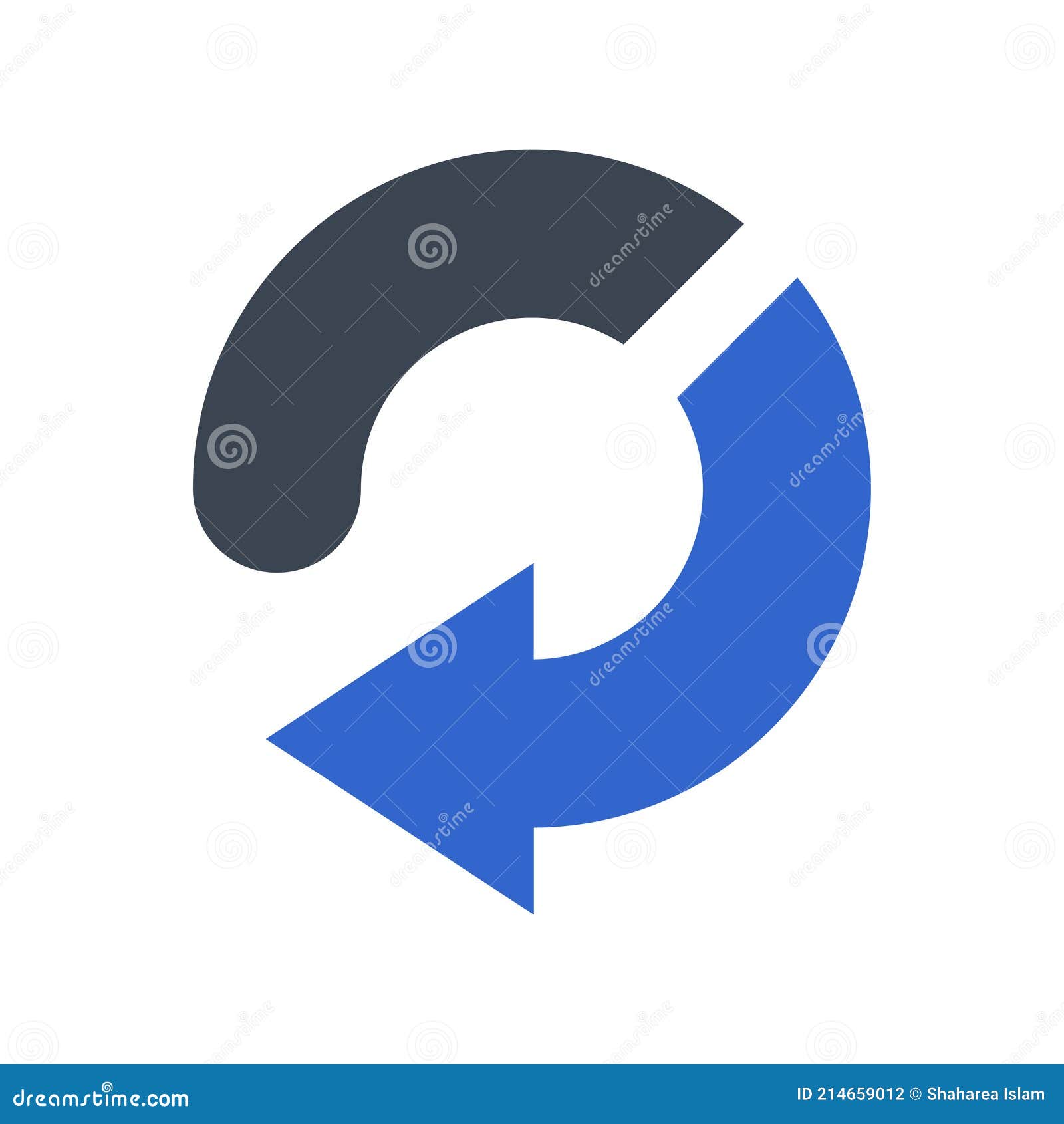 Undo arrow icon stock vector. Illustration of undo, symbol - 214659012