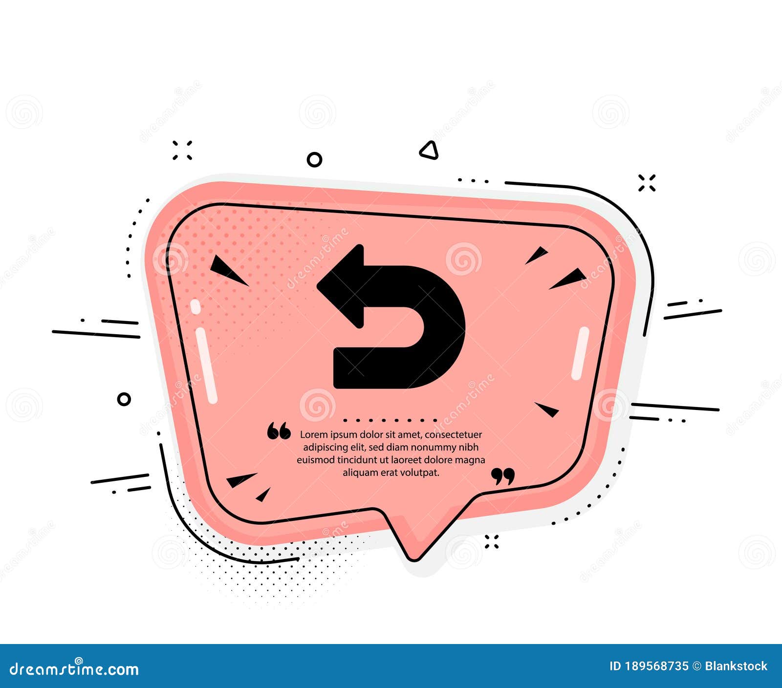 Undo Arrow Icon. Left Turn. Vector Stock Vector - Illustration of ...
