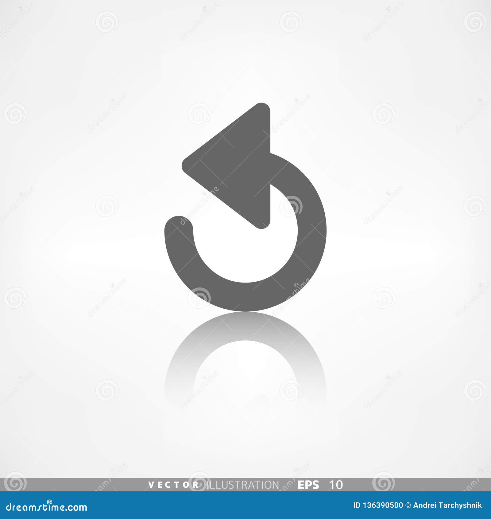 Undo Icon, Back Arrow Symbol. Stock Vector - Illustration of graphic ...