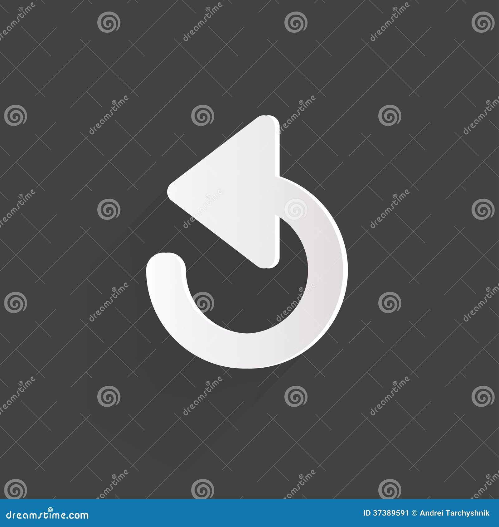 Undo Icon, Back Arrow Symbol Stock Vector - Illustration of arrow, loop ...