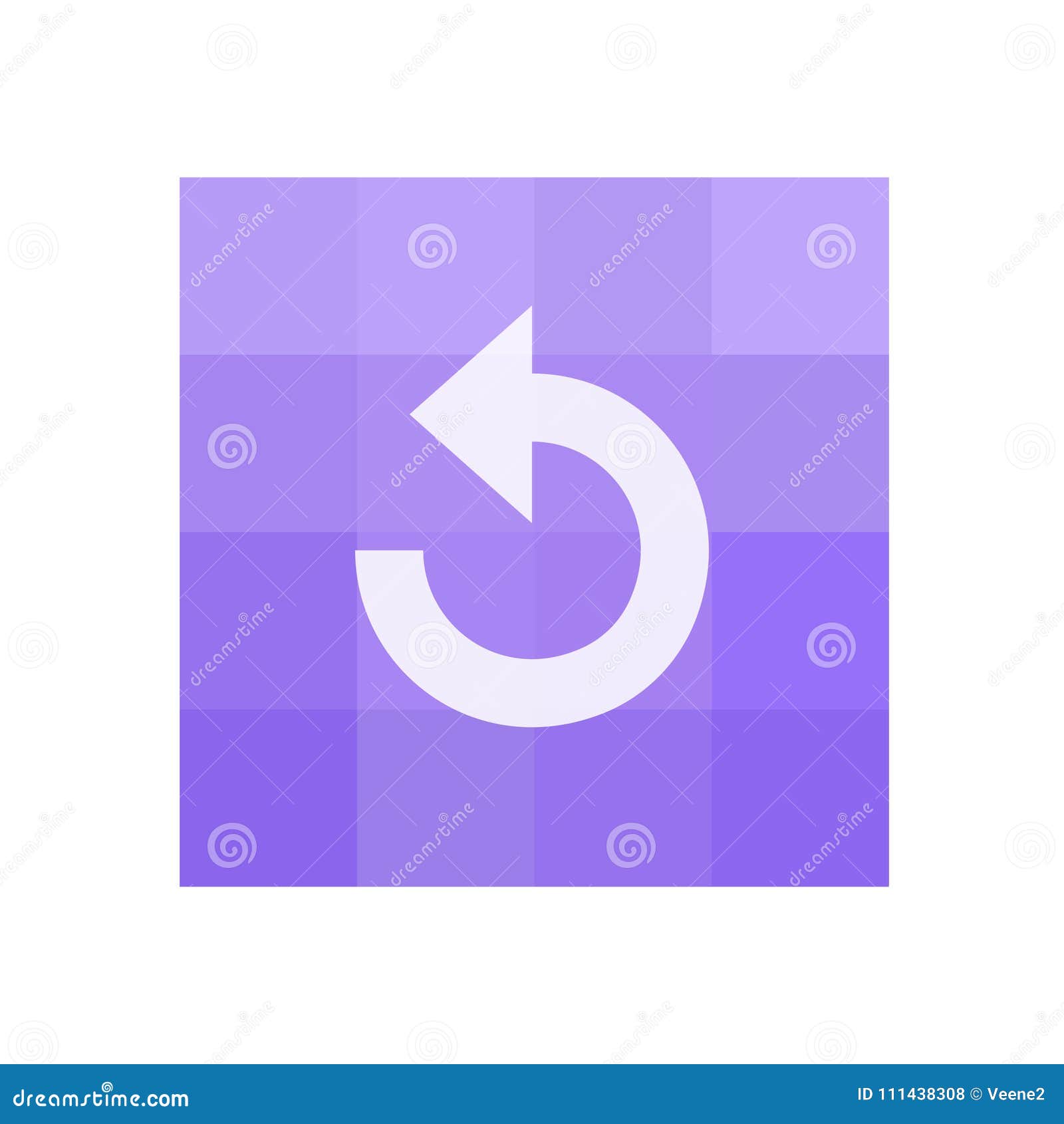 Undo Icon stock illustration. Illustration of reset - 111438308