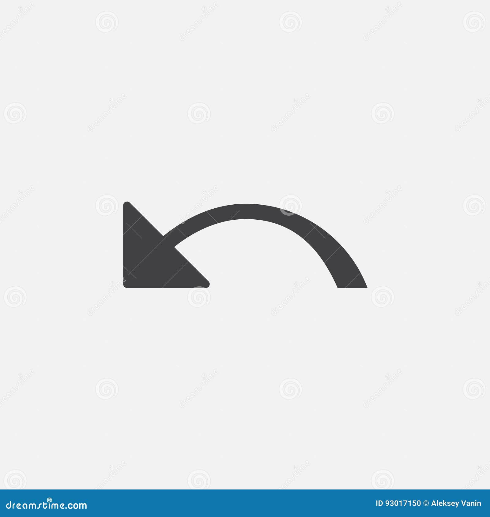 Undo Icon Vector Illustration Isolated on White . Stock Vector ...