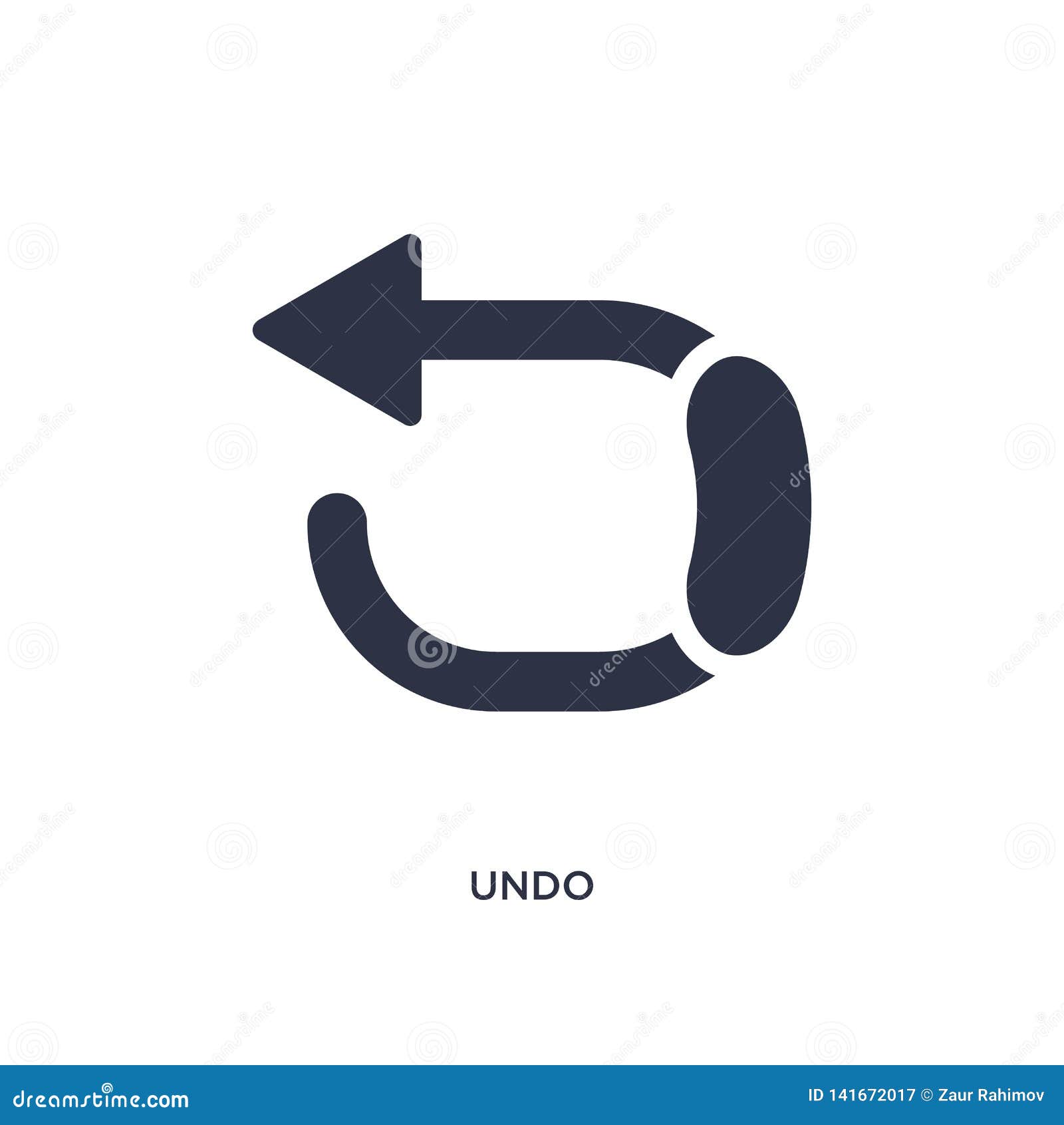 Undo Icon on White Background. Simple Element Illustration from ...