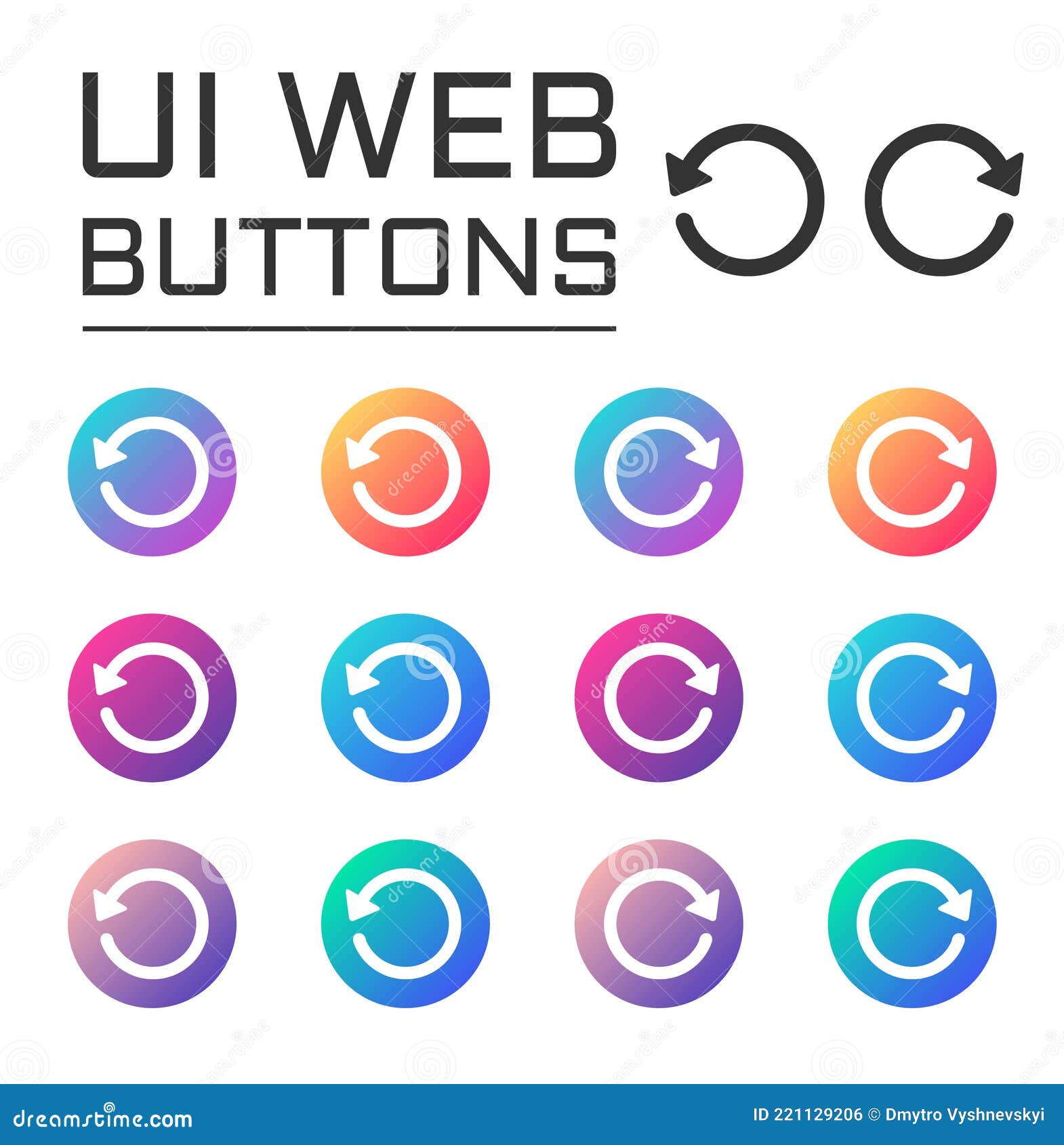 Undo And Redo Arrow Icon, Arrow Vector, Direction Illustration ...