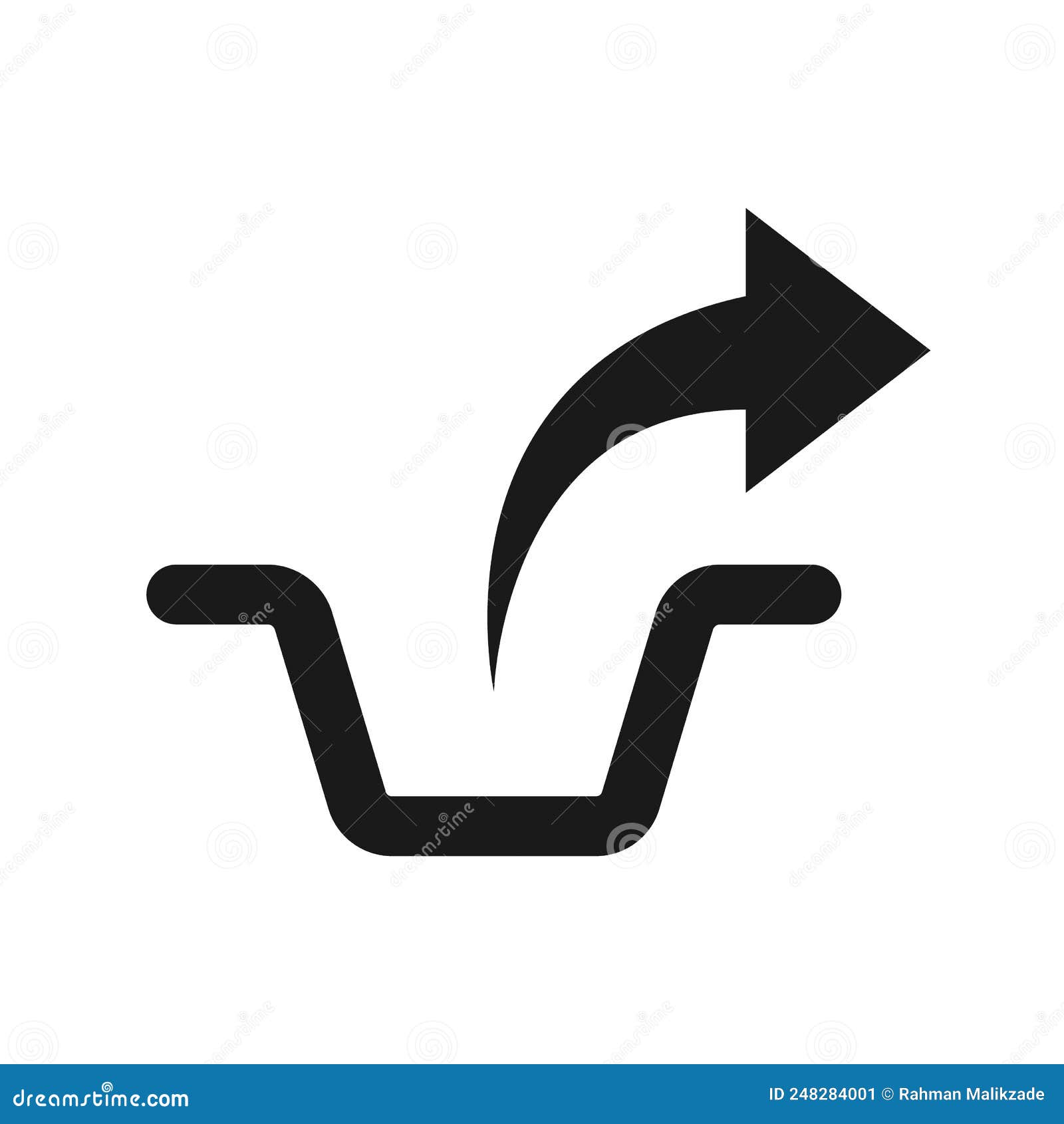 Undo or Return Icon, Trash Can Icon Vector Stock Vector - Illustration ...