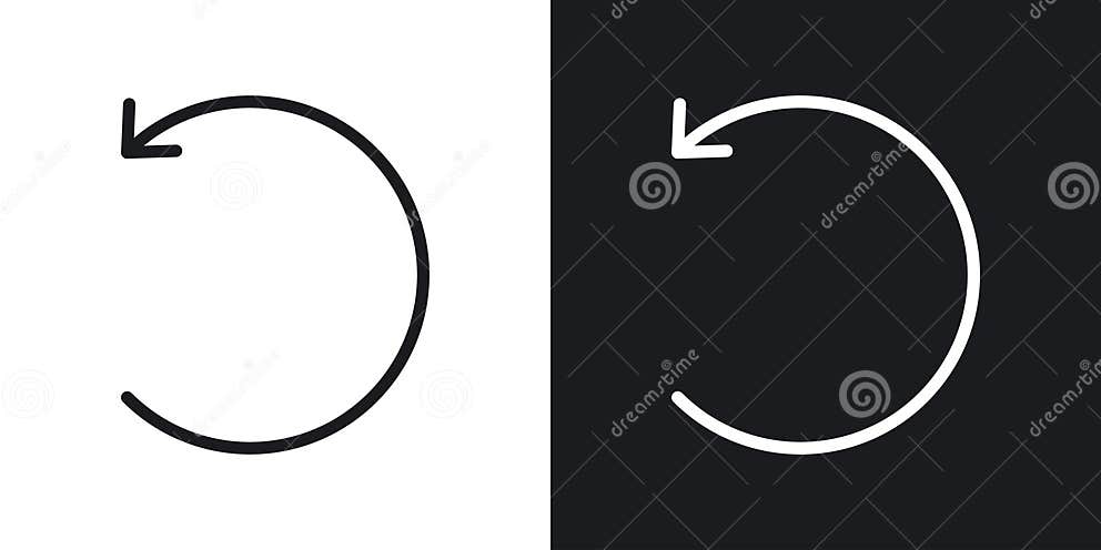 Undo icon stock illustration. Illustration of design - 341327193