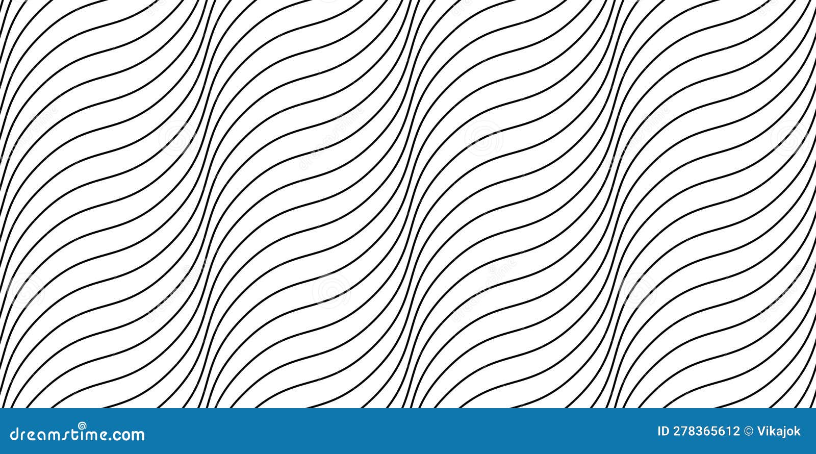 Undulate Lines Seamless Pattern. Wave Stripes Repeating Background ...