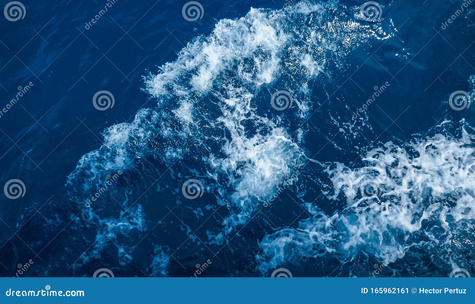 The Undulating Blue Water of the Ocean Stock Image - Image of ...