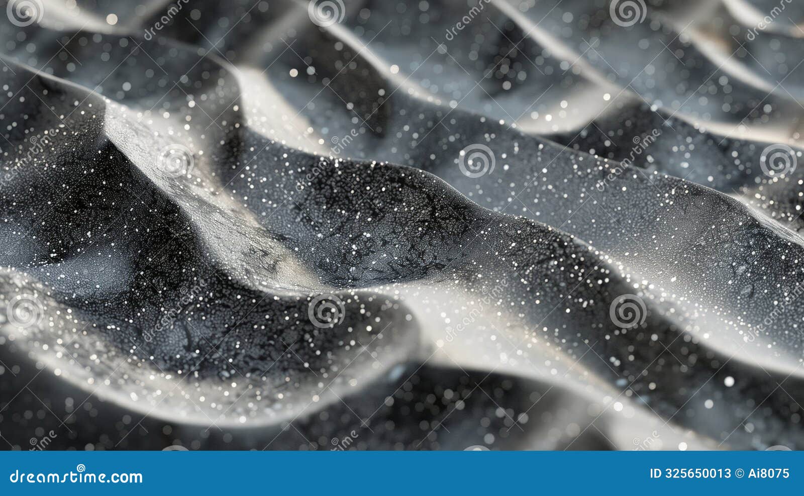 Undulating Dark Gray Surfaces with Sparkling Texture Background Image ...