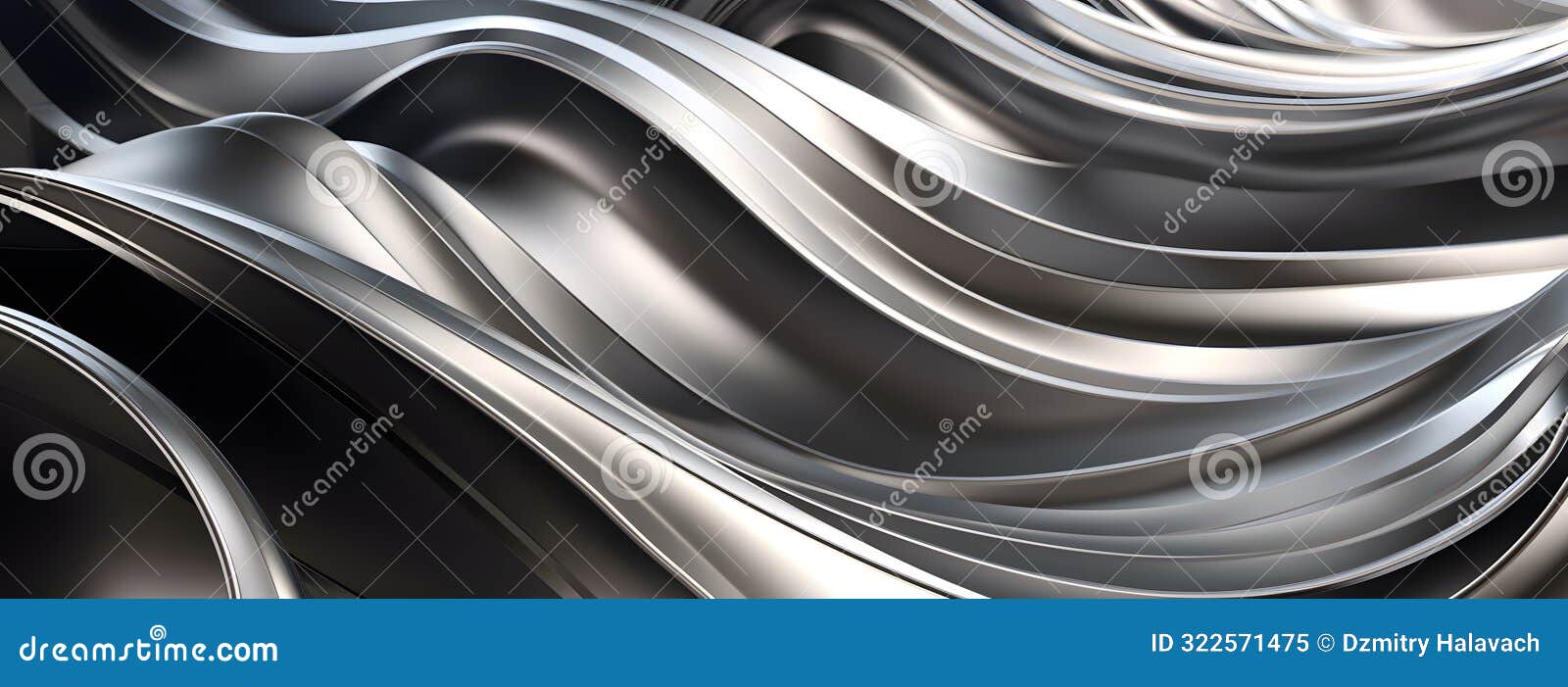 Undulating Threads of Liquid Metal Intertwining To Form a Sleek, Modern ...