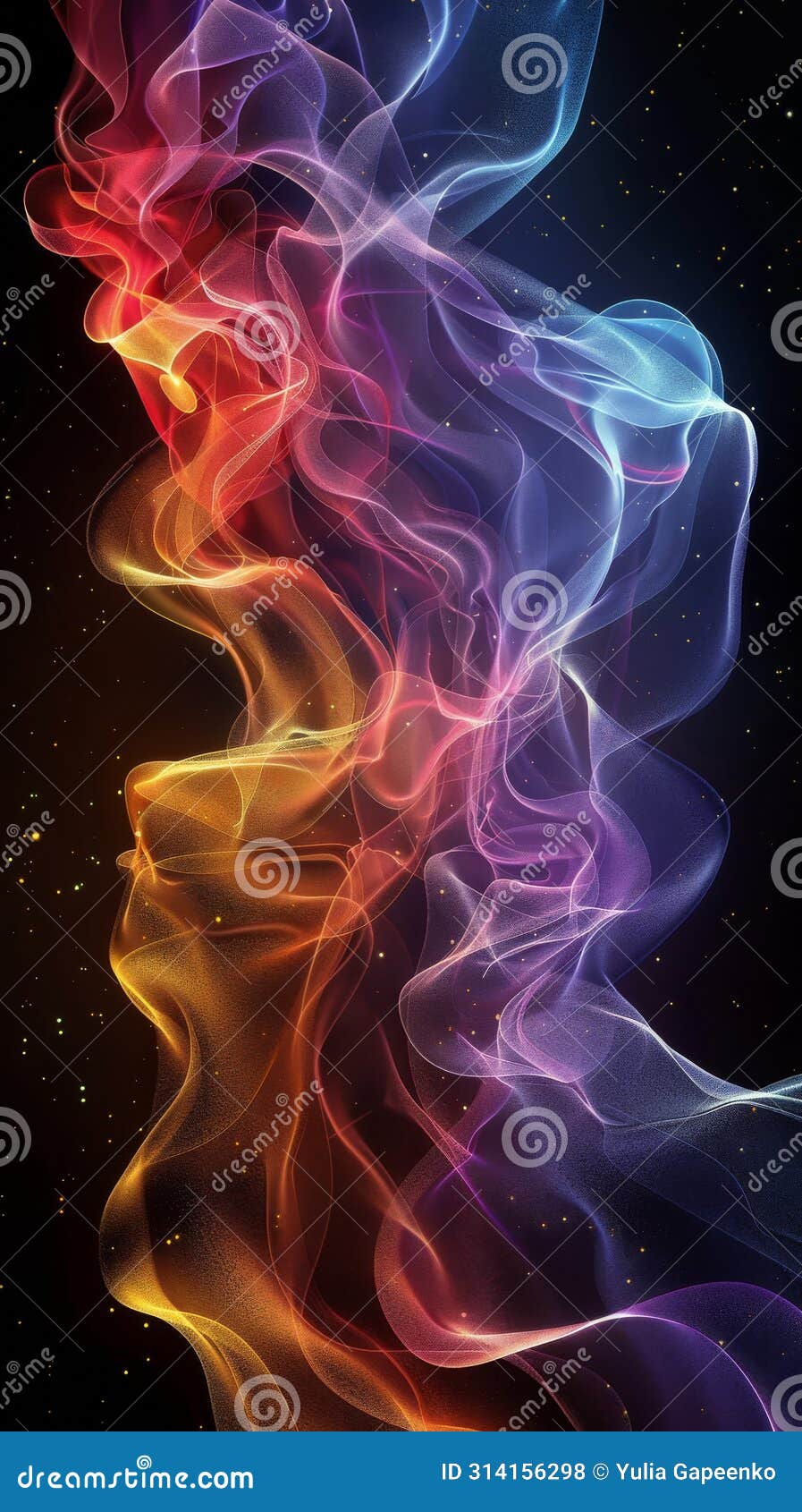 Undulating Wave of Light stock photo. Image of flowing - 314156298