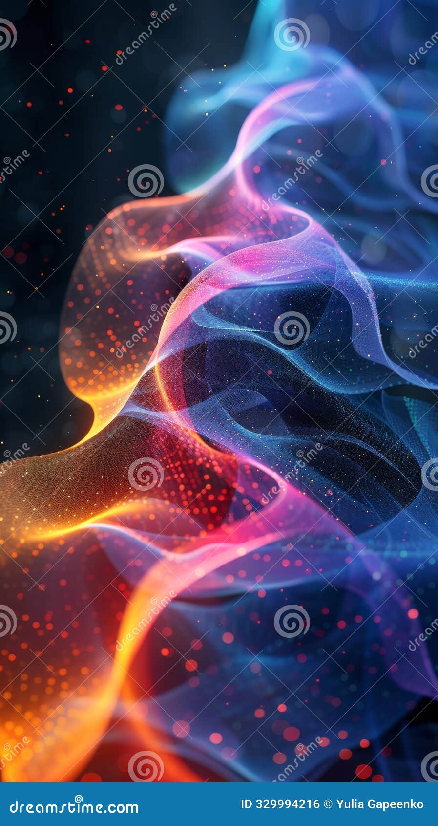 Undulating Wave of Light stock photo. Image of futuristic - 329994216